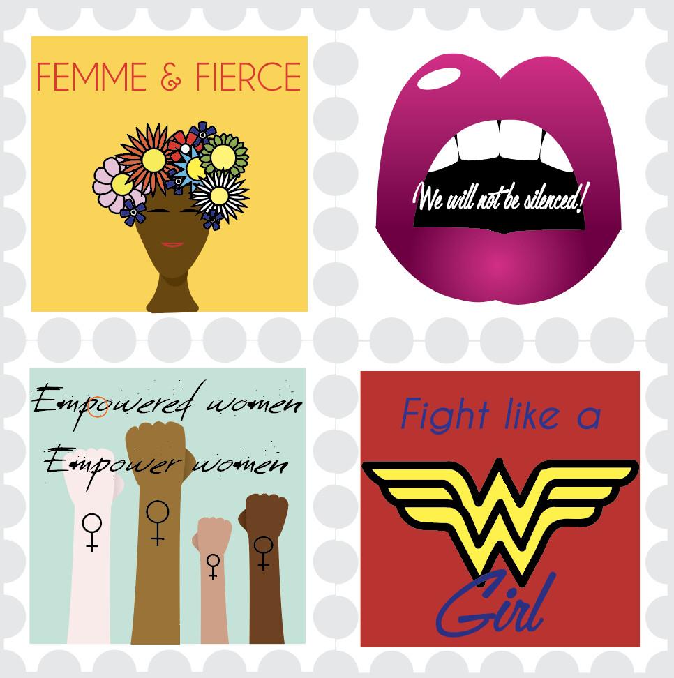 ArtStation - Feminist Stamps