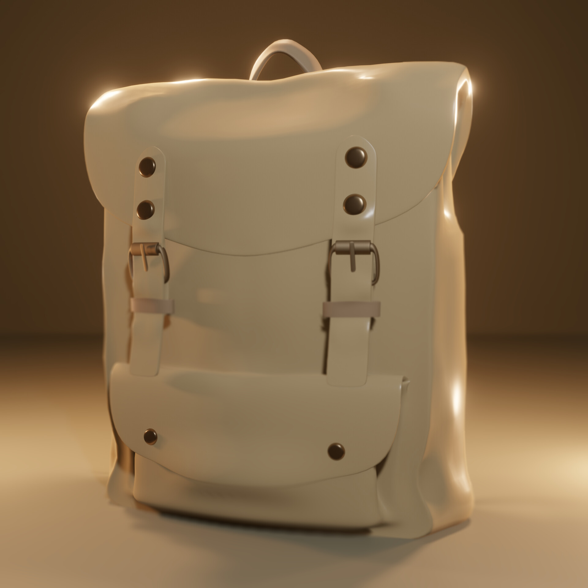 ArtStation - Vintage Backpack (Sculpt January)