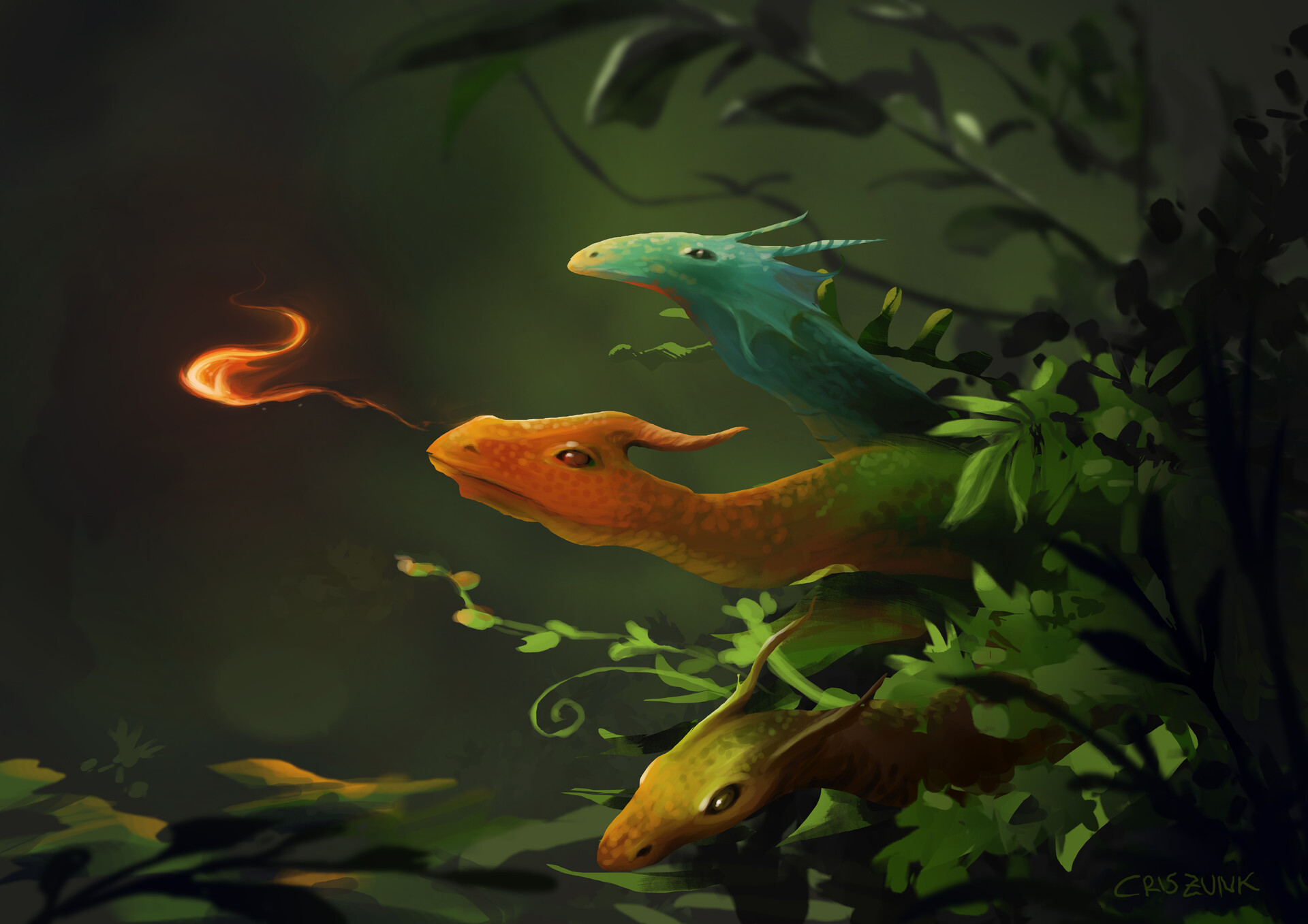 ArtStation - Elemental Hydra