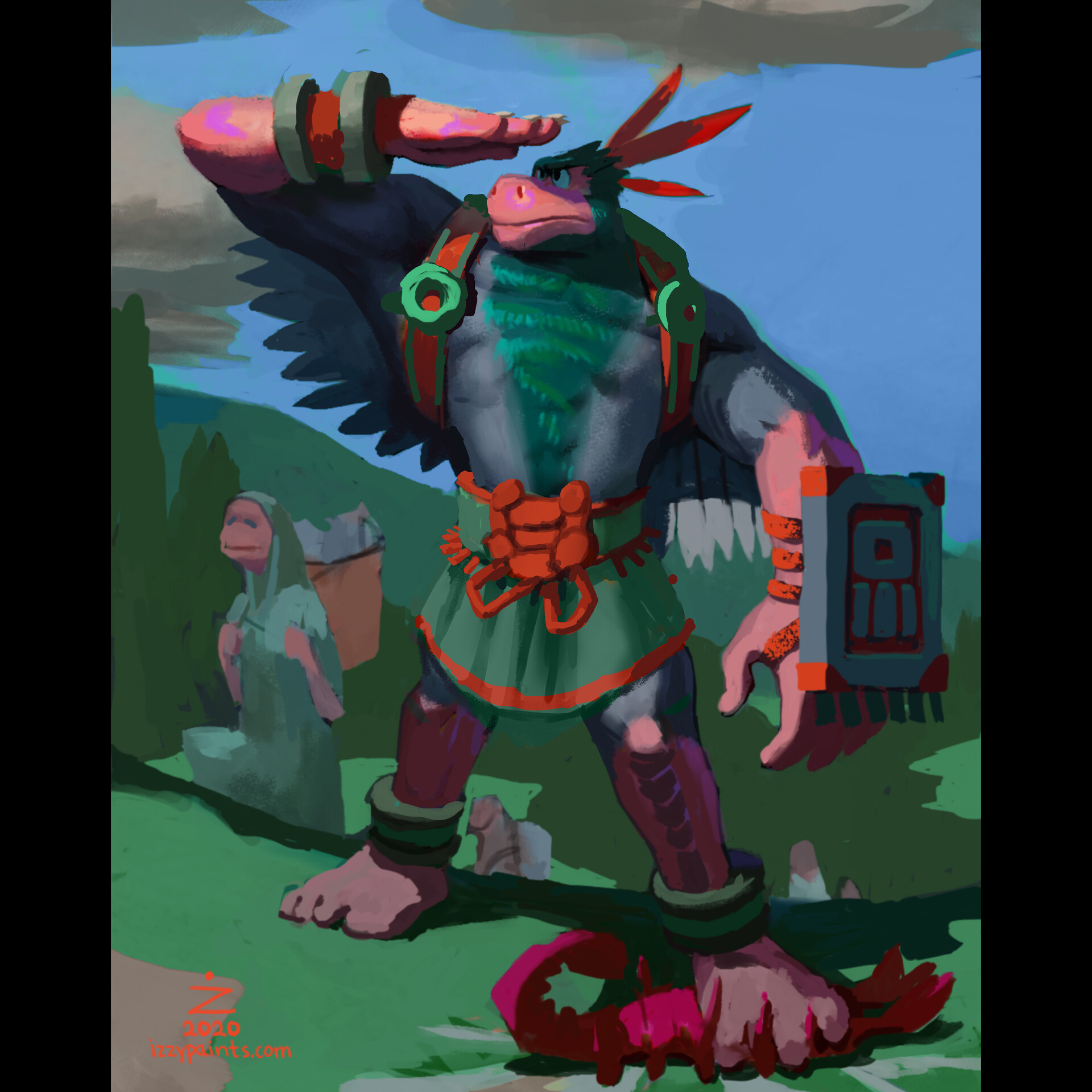 Izzy Paints - Eagle Warrior