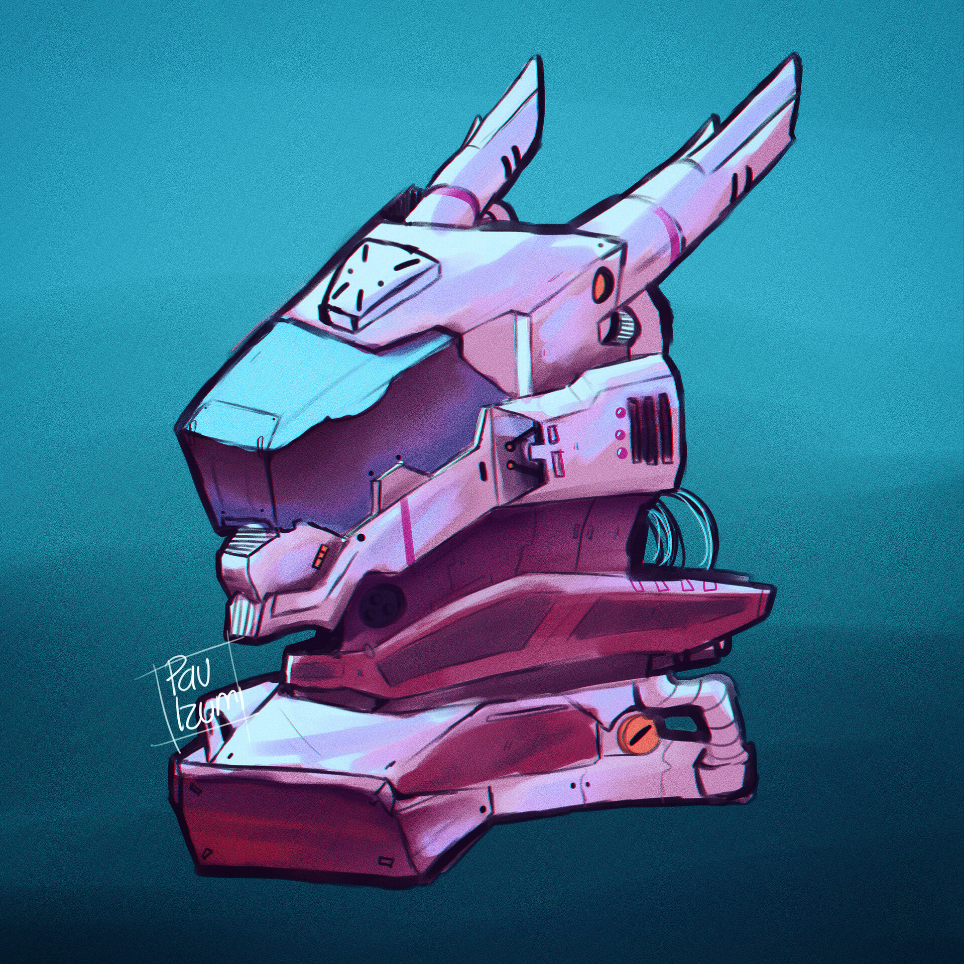 ArtStation - Mech Head