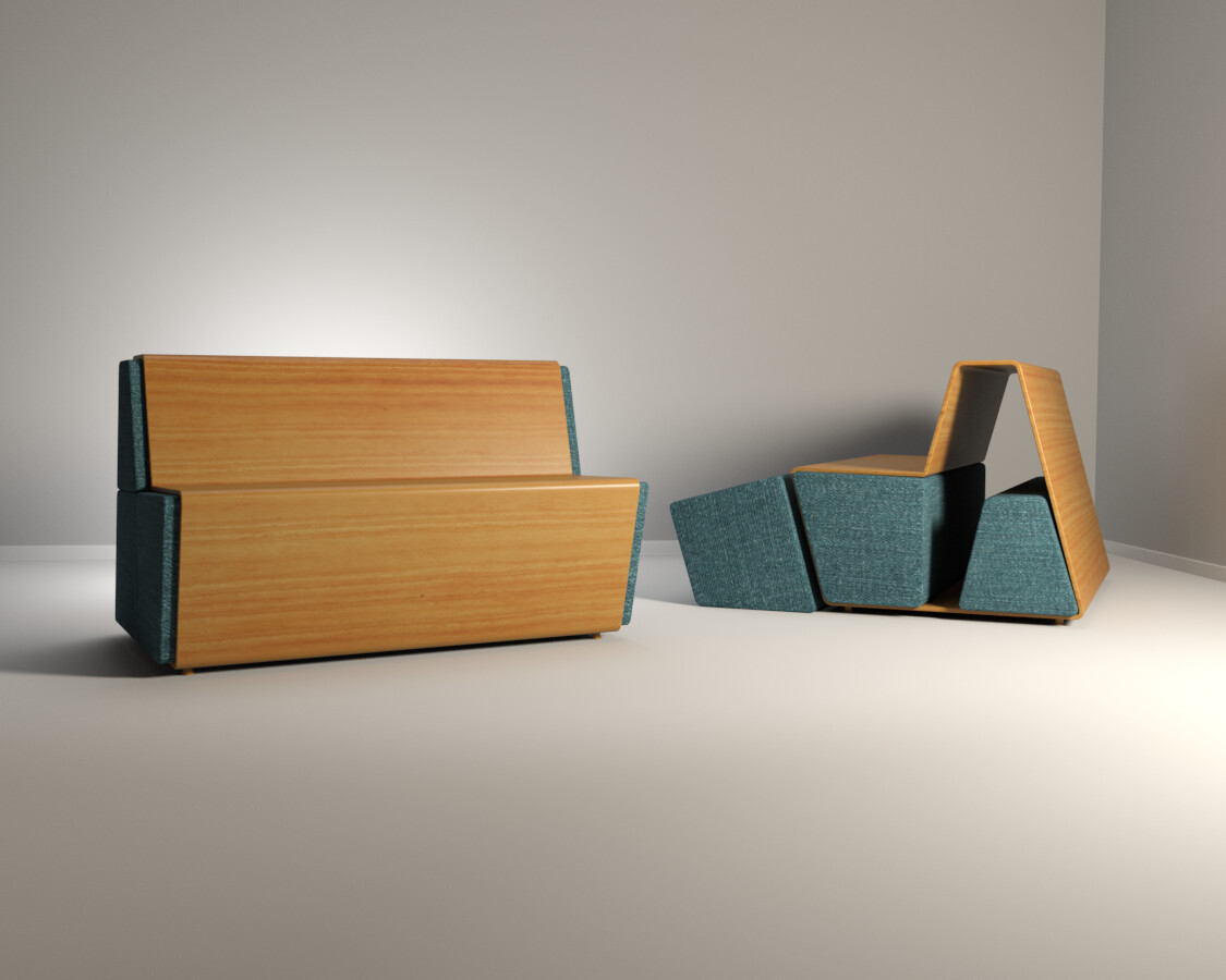 Darko Milic - Modular Sofa - Concept Render