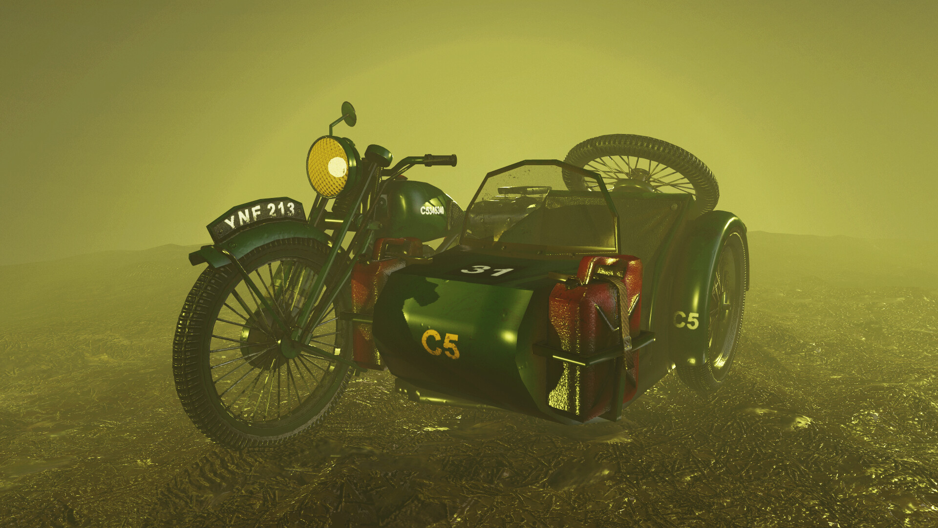 ArtStation - WW2 British Motorcycle BSA M20