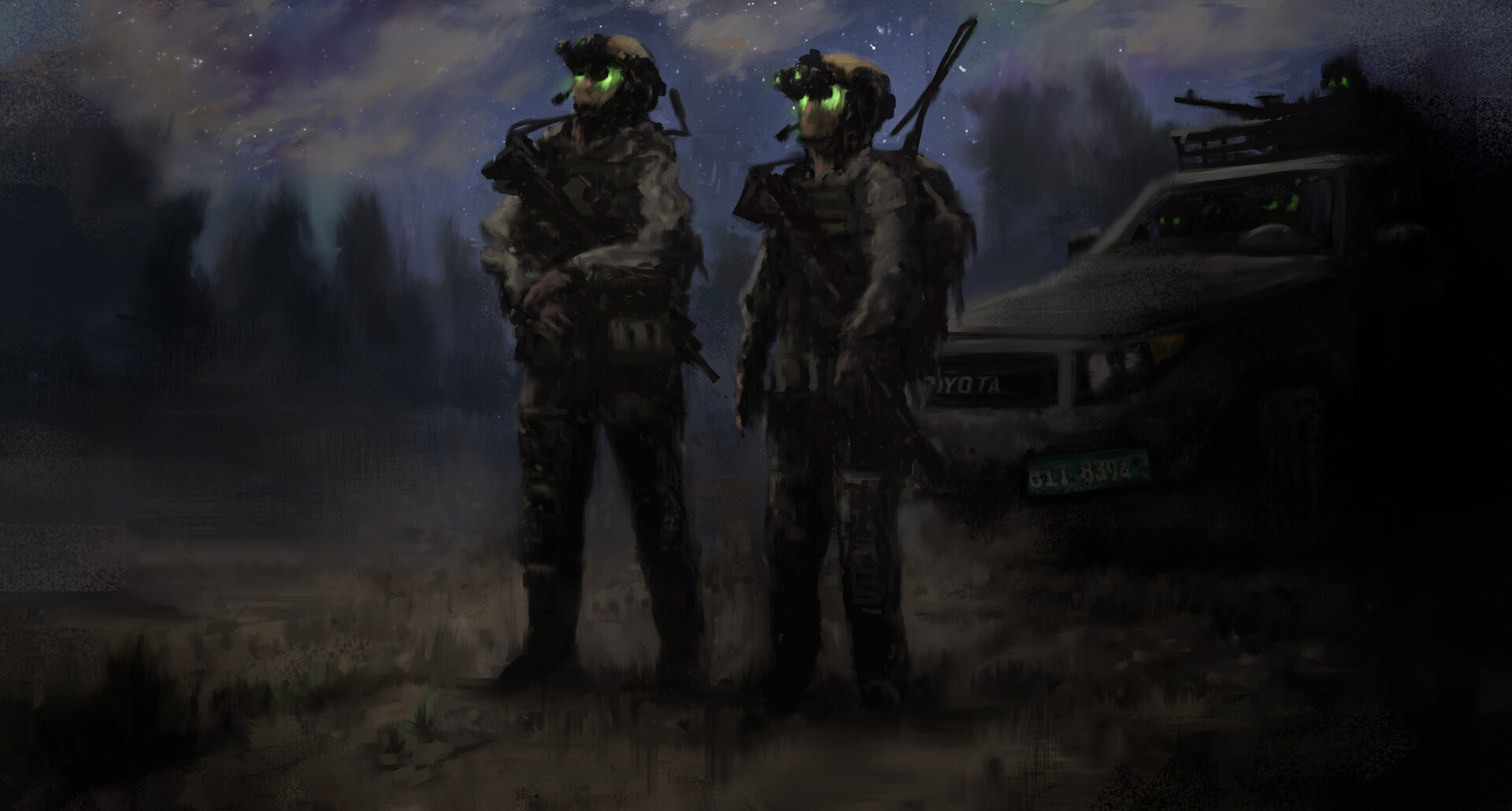 ArtStation - Night Recce Tactical Pause