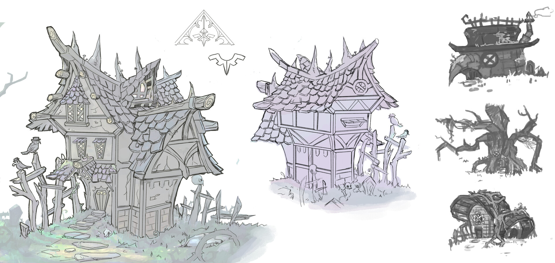 ArtStation - Witch's house sketch