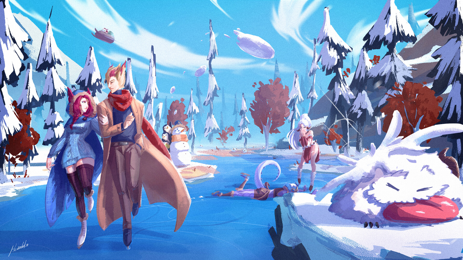 ArtStation - Winter day in Runeterra