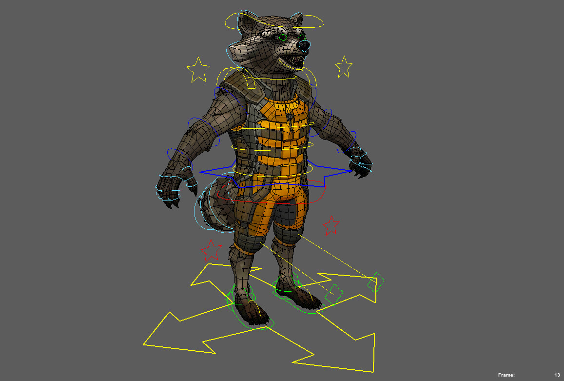 Roman Savelyev - Custom rig and skinning. Attention this is not done in ...