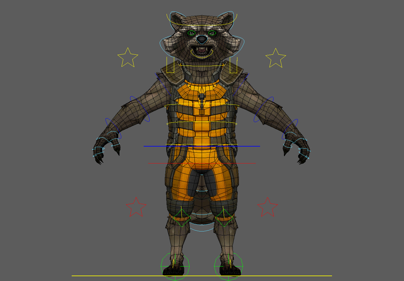 Roman Savelyev - Custom rig and skinning. Attention this is not done in ...