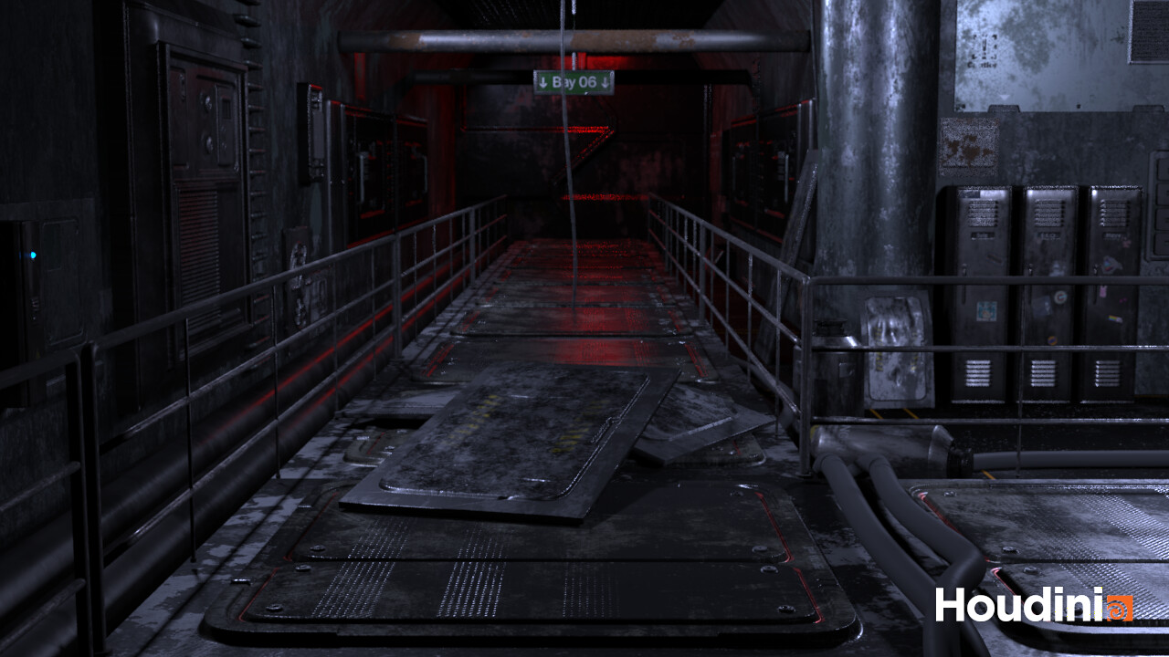 ArtStation - S-F Corridor Project