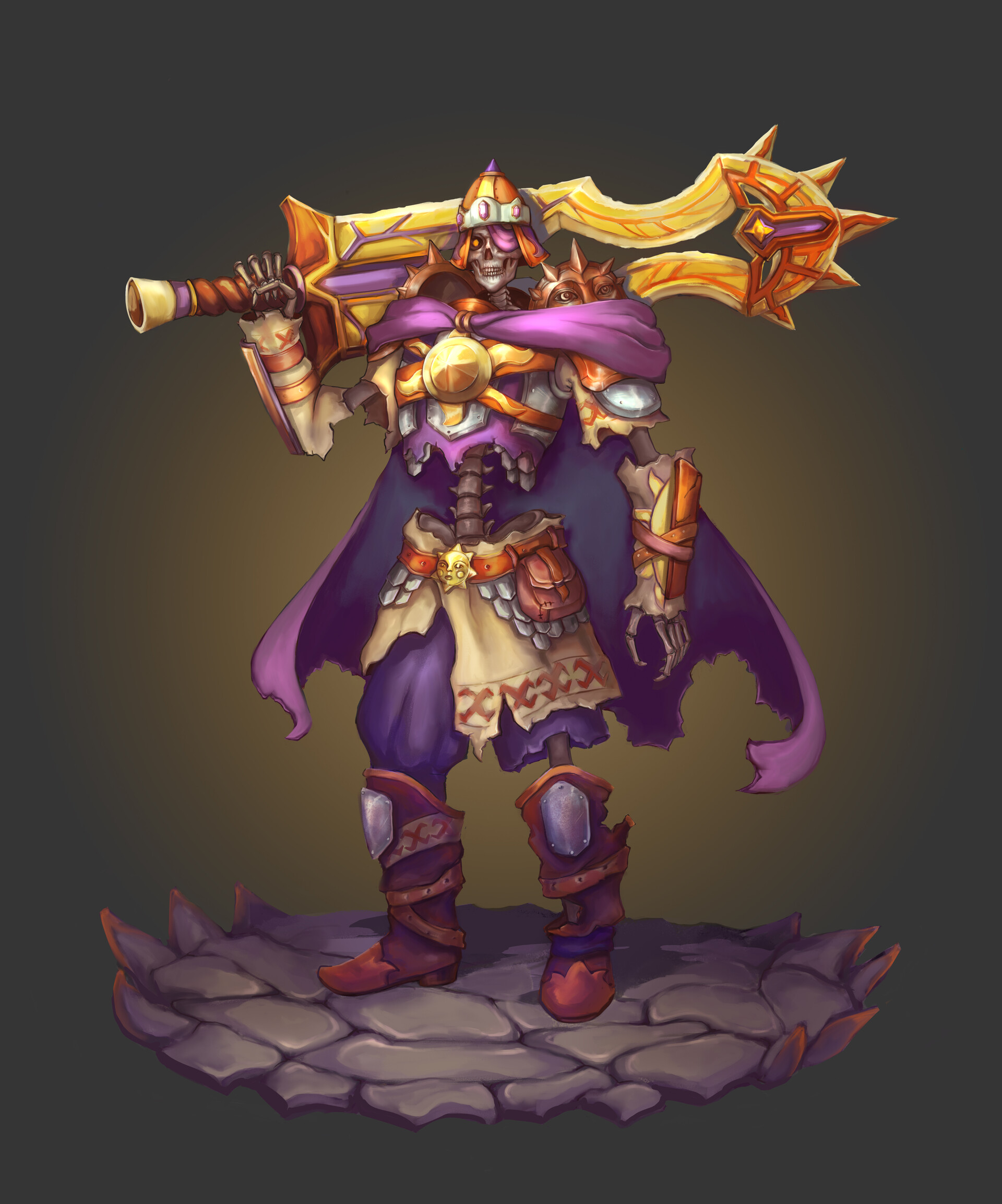 ArtStation - Slavic King of Skeletons