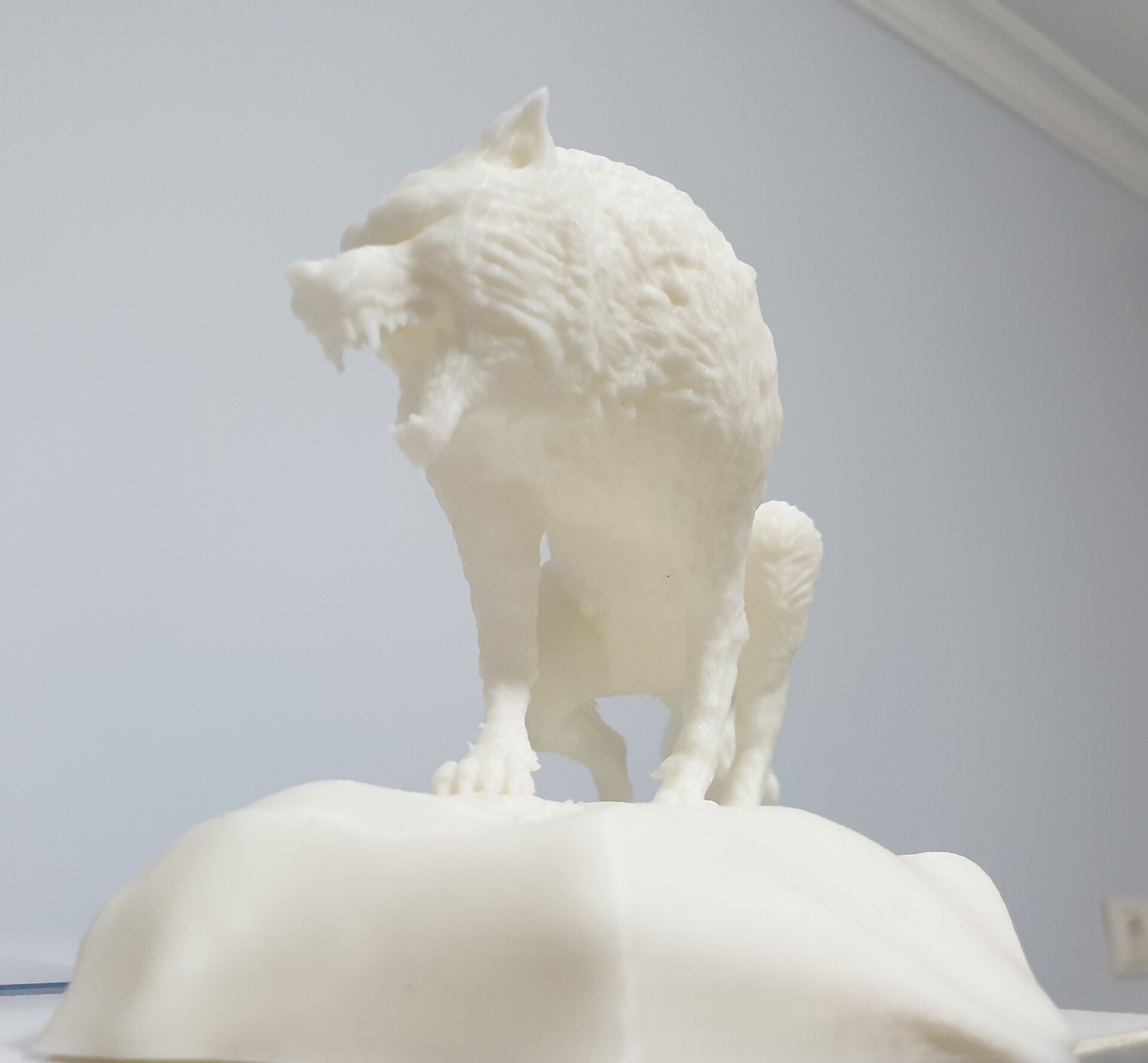 ArtStation - Wolf Statue 3d print