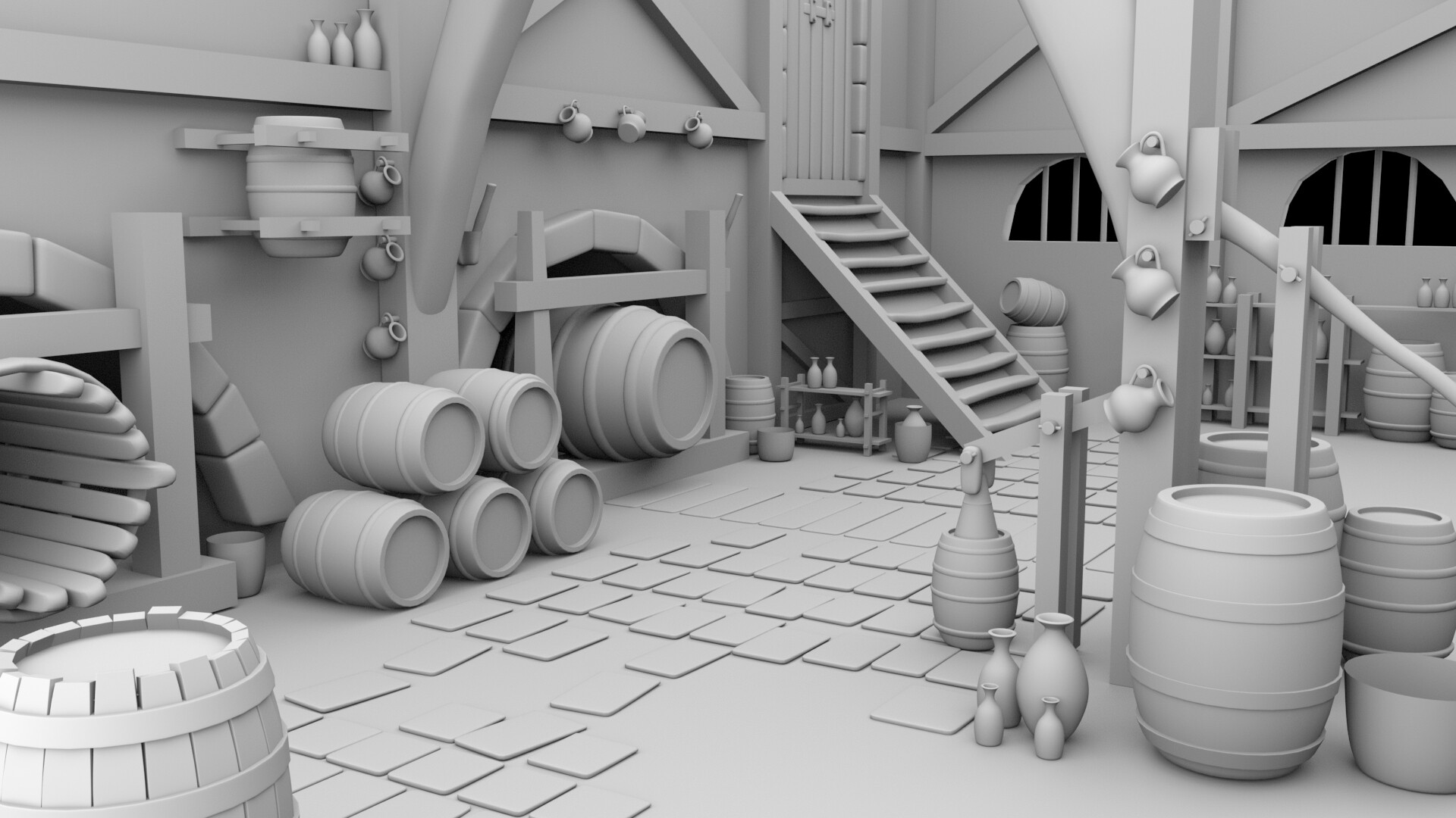 ArtStation - Stylized Interior House