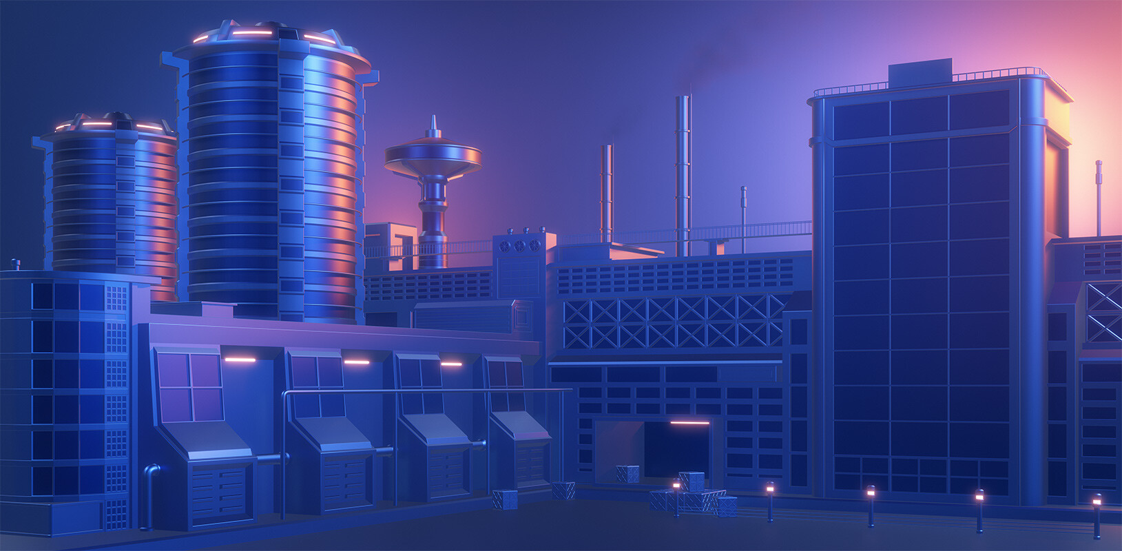 ArtStation - Factory (Blender Eevee Render)