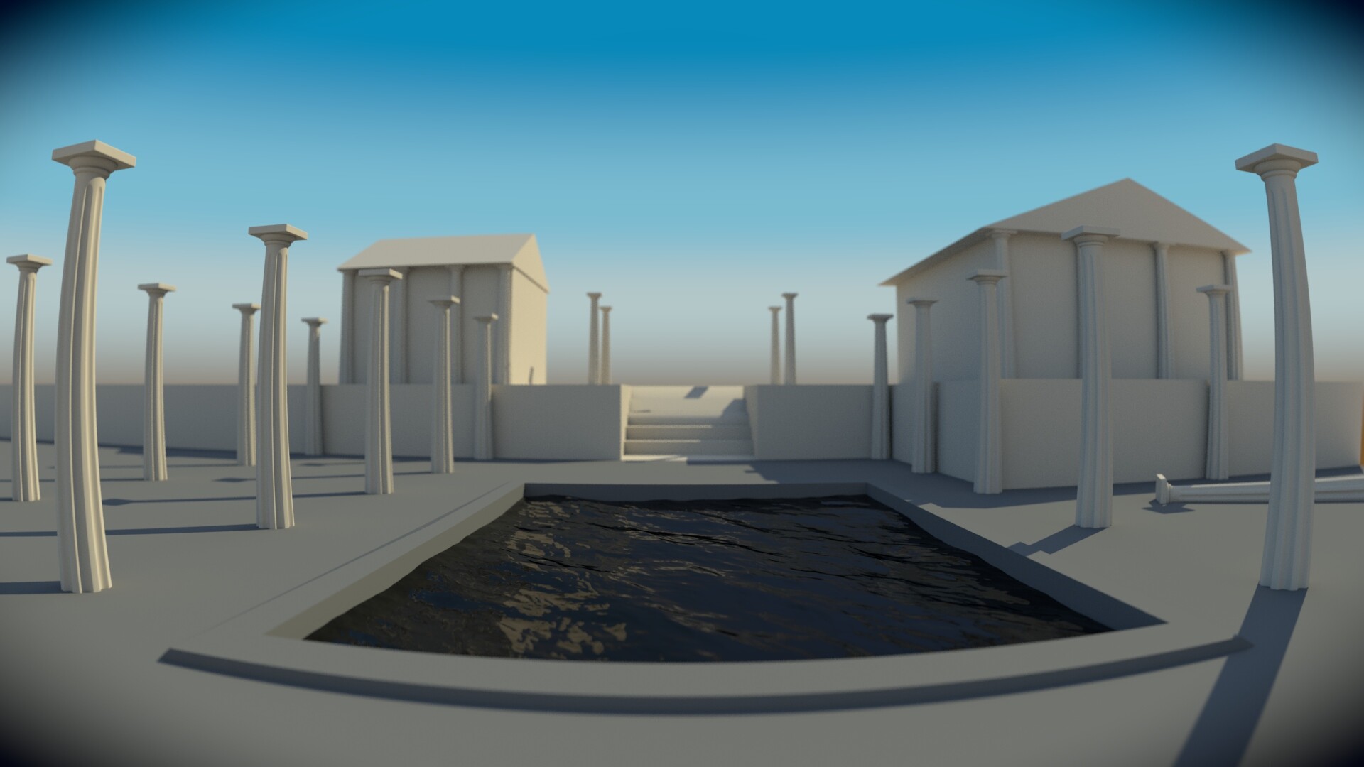 ArtStation - exterior lighting in maya