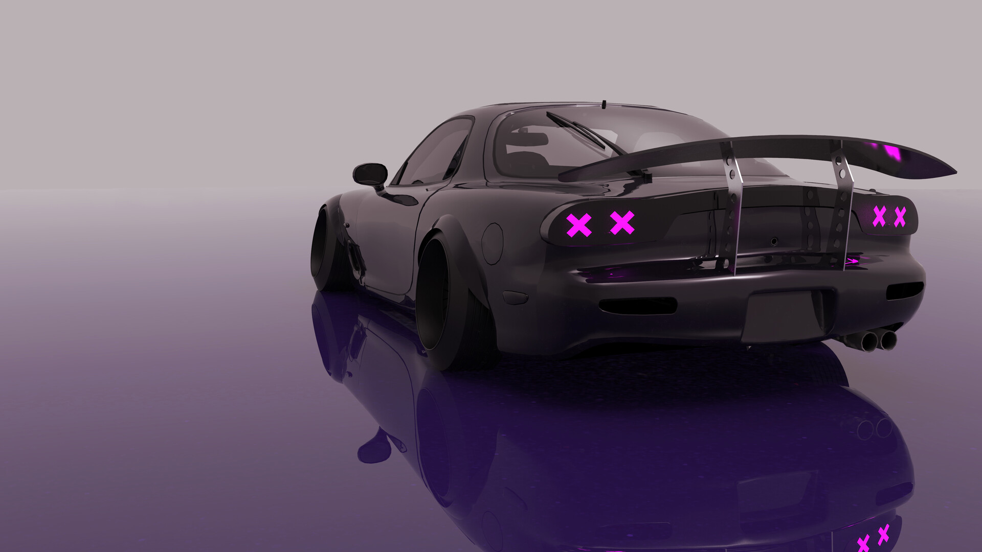 ArtStation - Mazda RX7 minor modification