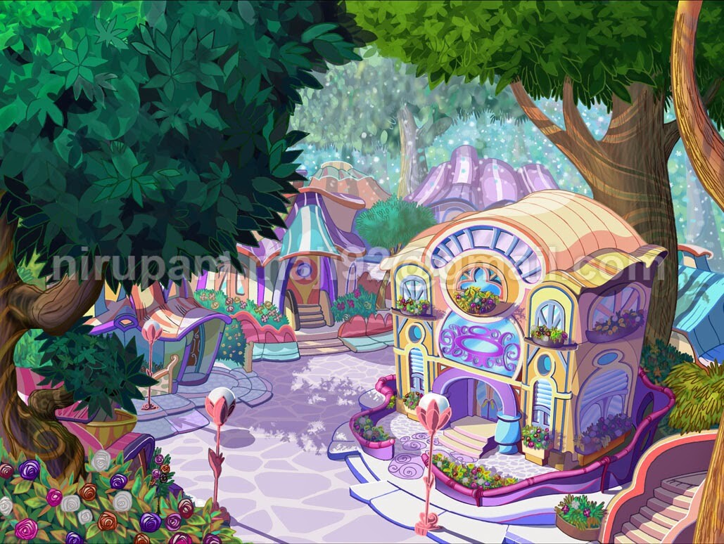 ArtStation - PopPixie PIXIEVILLE-BANK Background