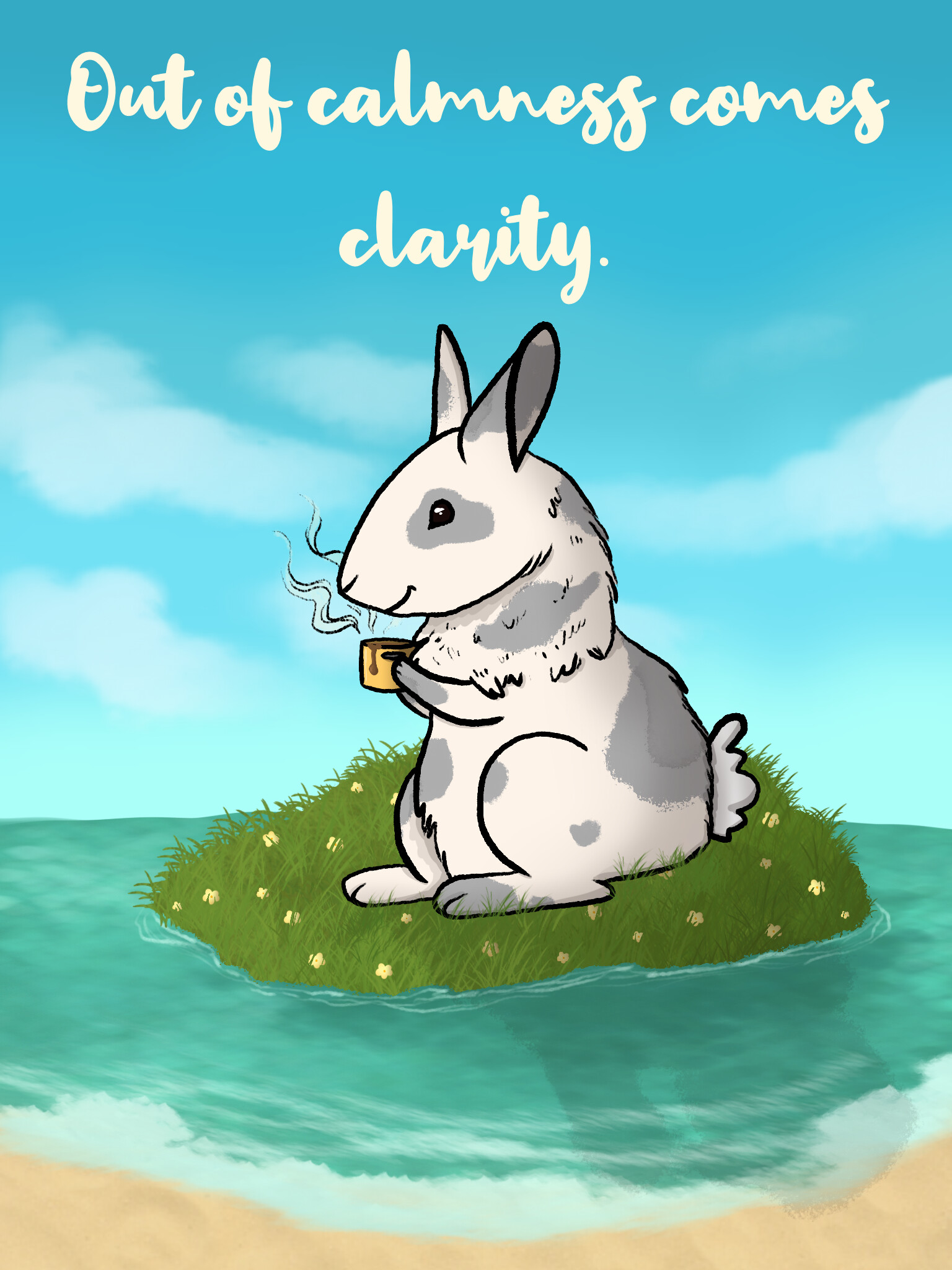 ArtStation - Calm Rabbit Print
