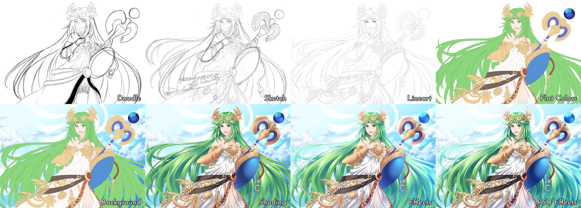 Nuffie Arts - Palutena - Kid Icarus: Uprising