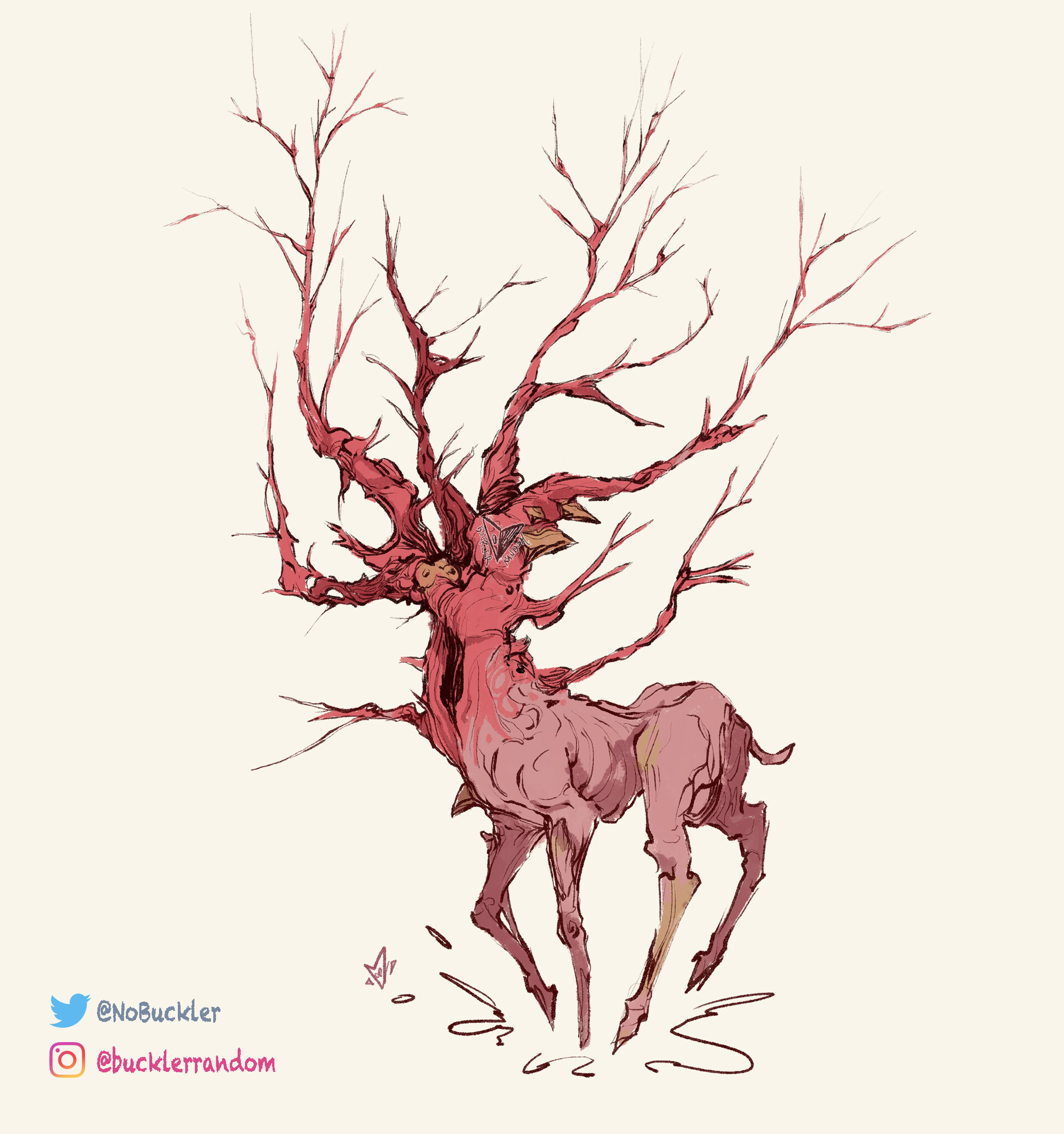 ArtStation - Blood deer