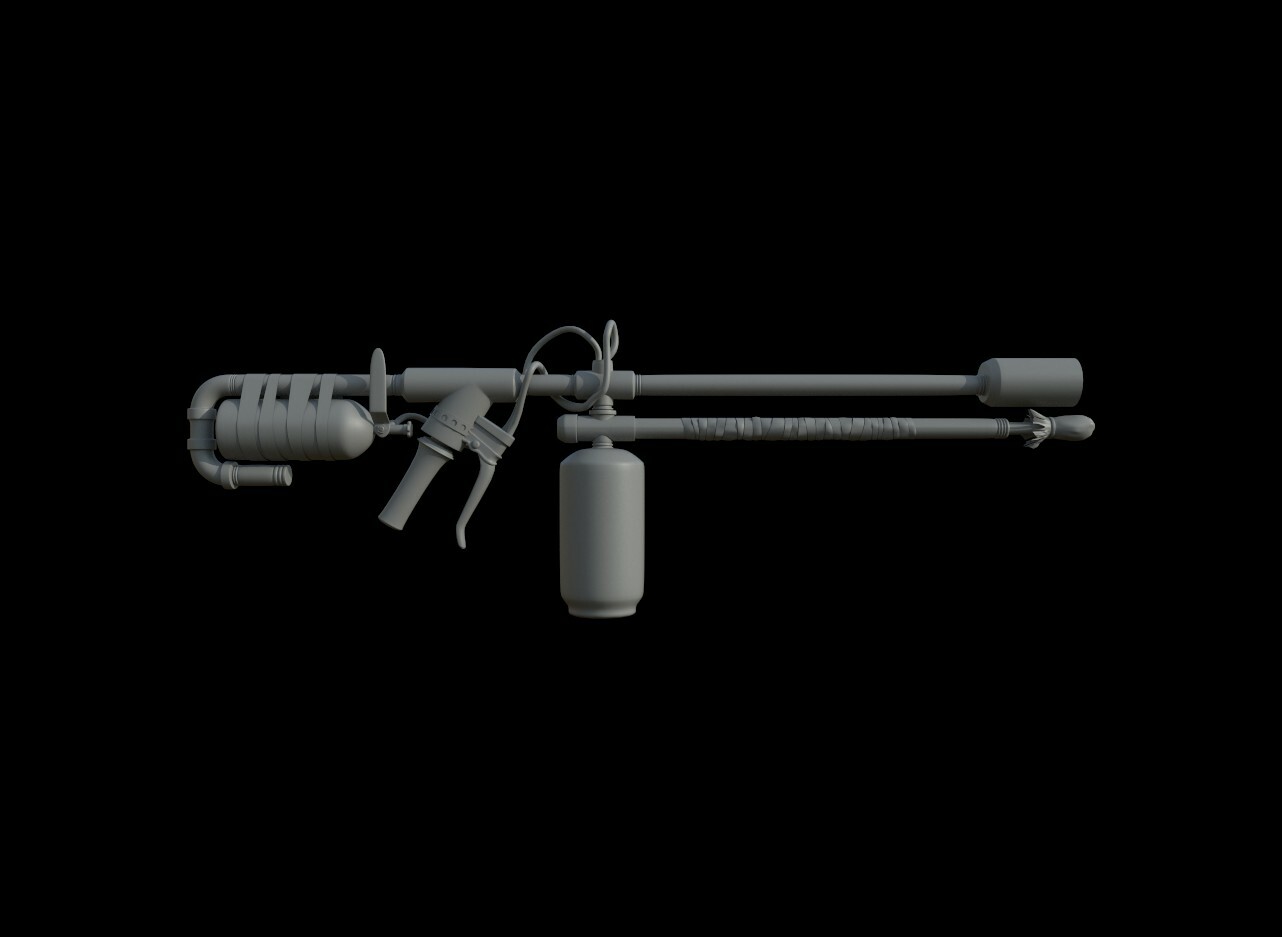 ArtStation - Post apocalypse flamethrower