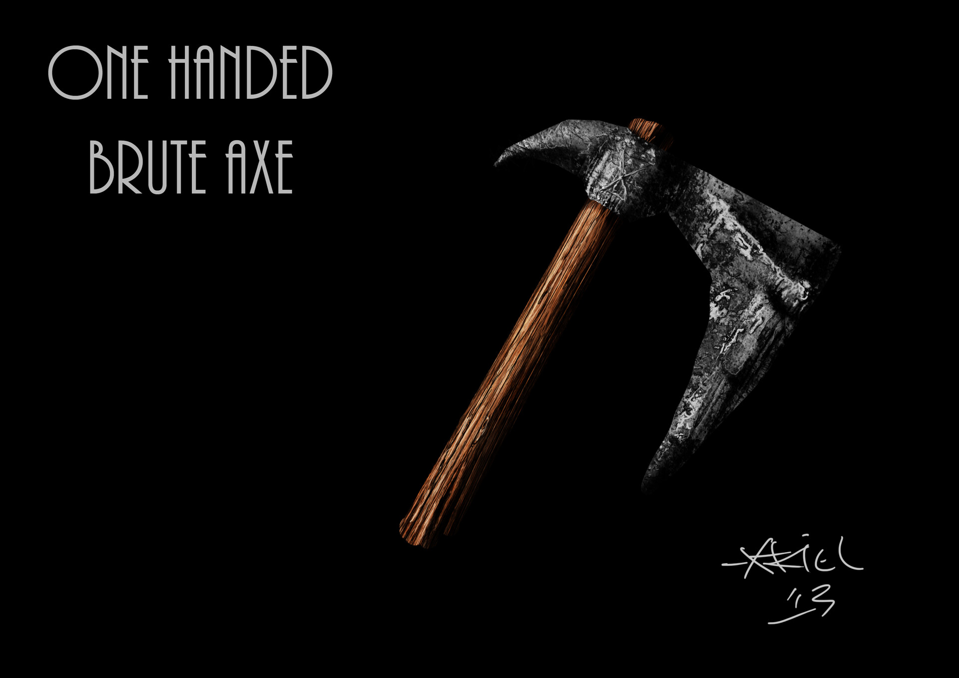 ArtStation - One Handed Axe