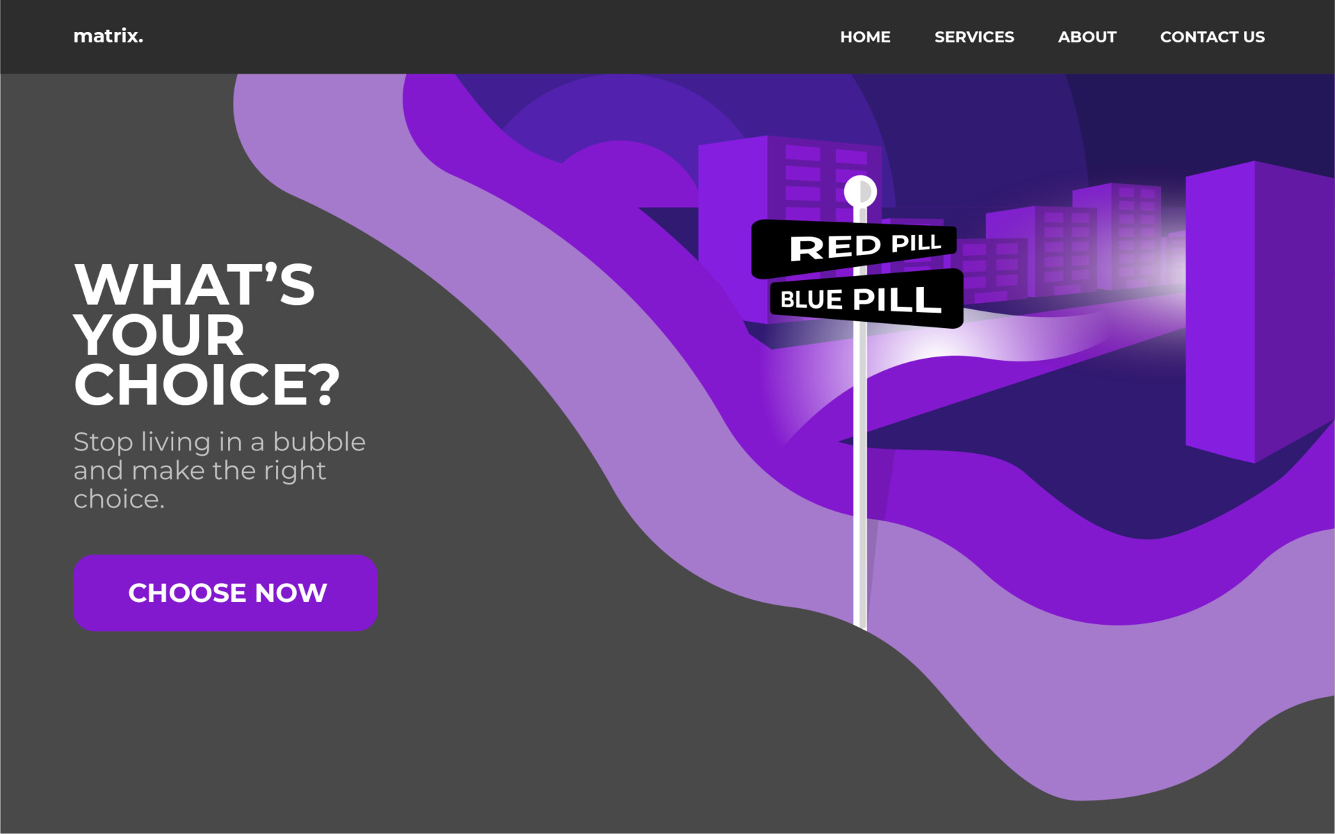 ArtStation - matrix web design