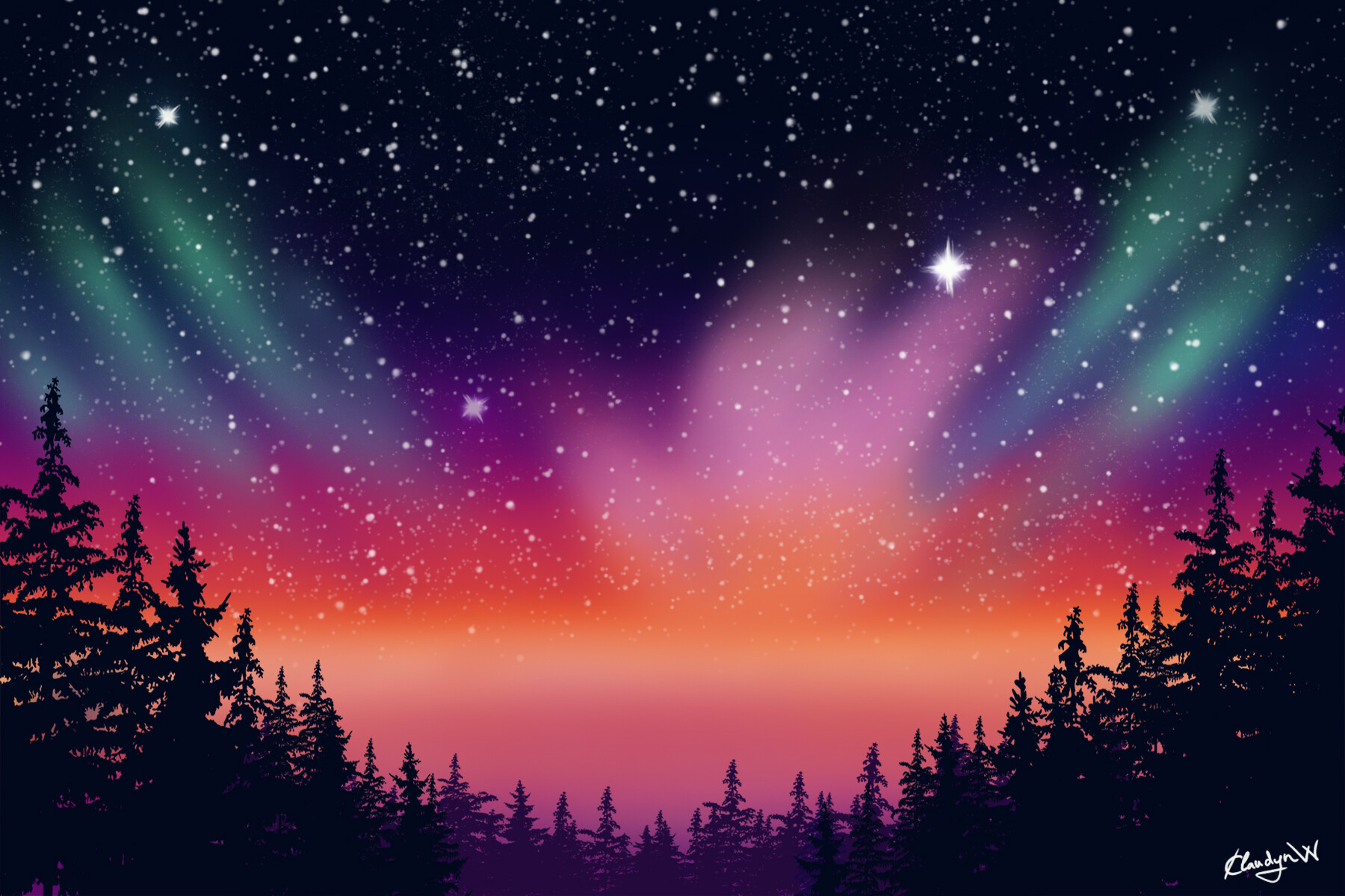 ArtStation - Galaxy forest