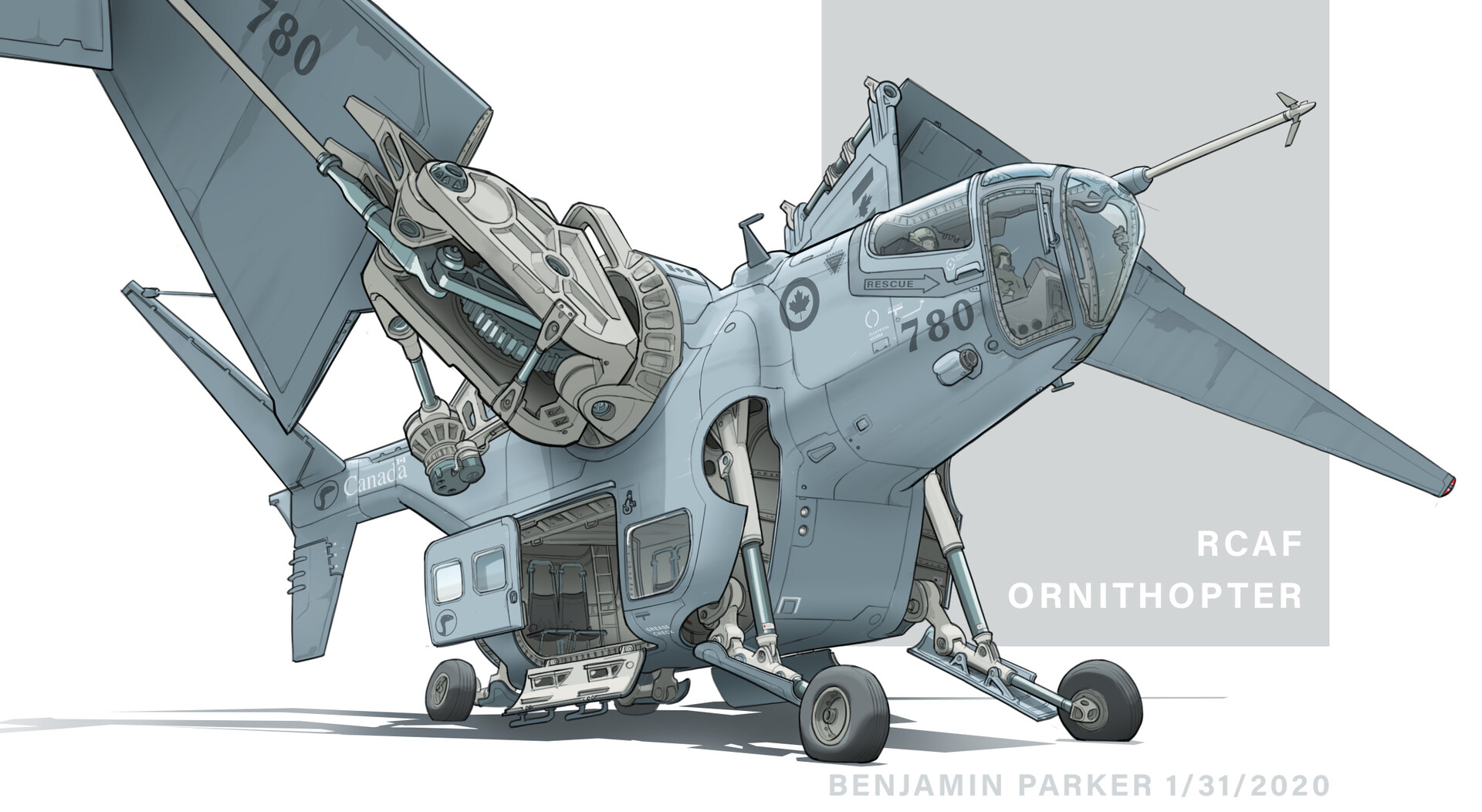 ArtStation - RCAF Ornithopter