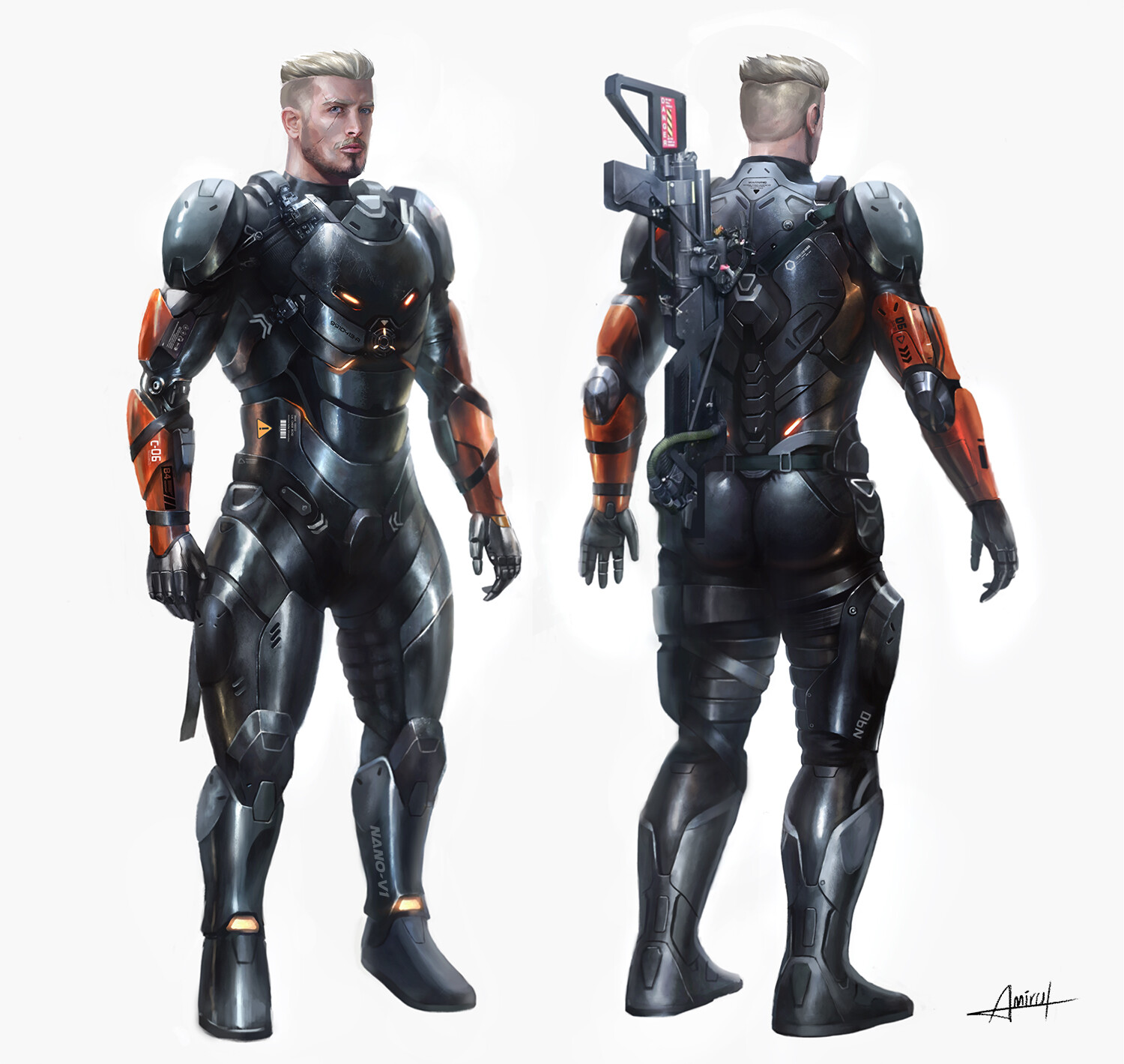 Amirul Hafiz - StarGate Battle Armor Suit Design