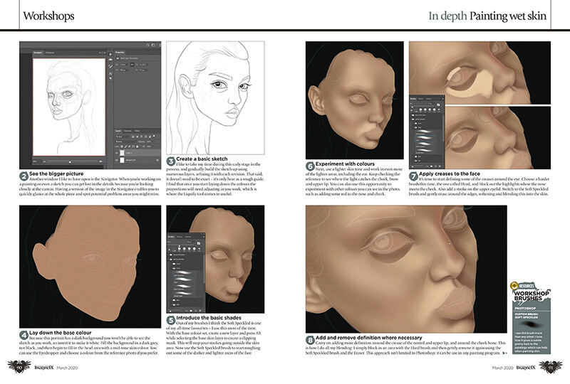 how to digitally draw skin