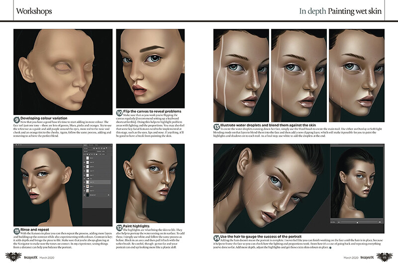 how to draw skin digital art