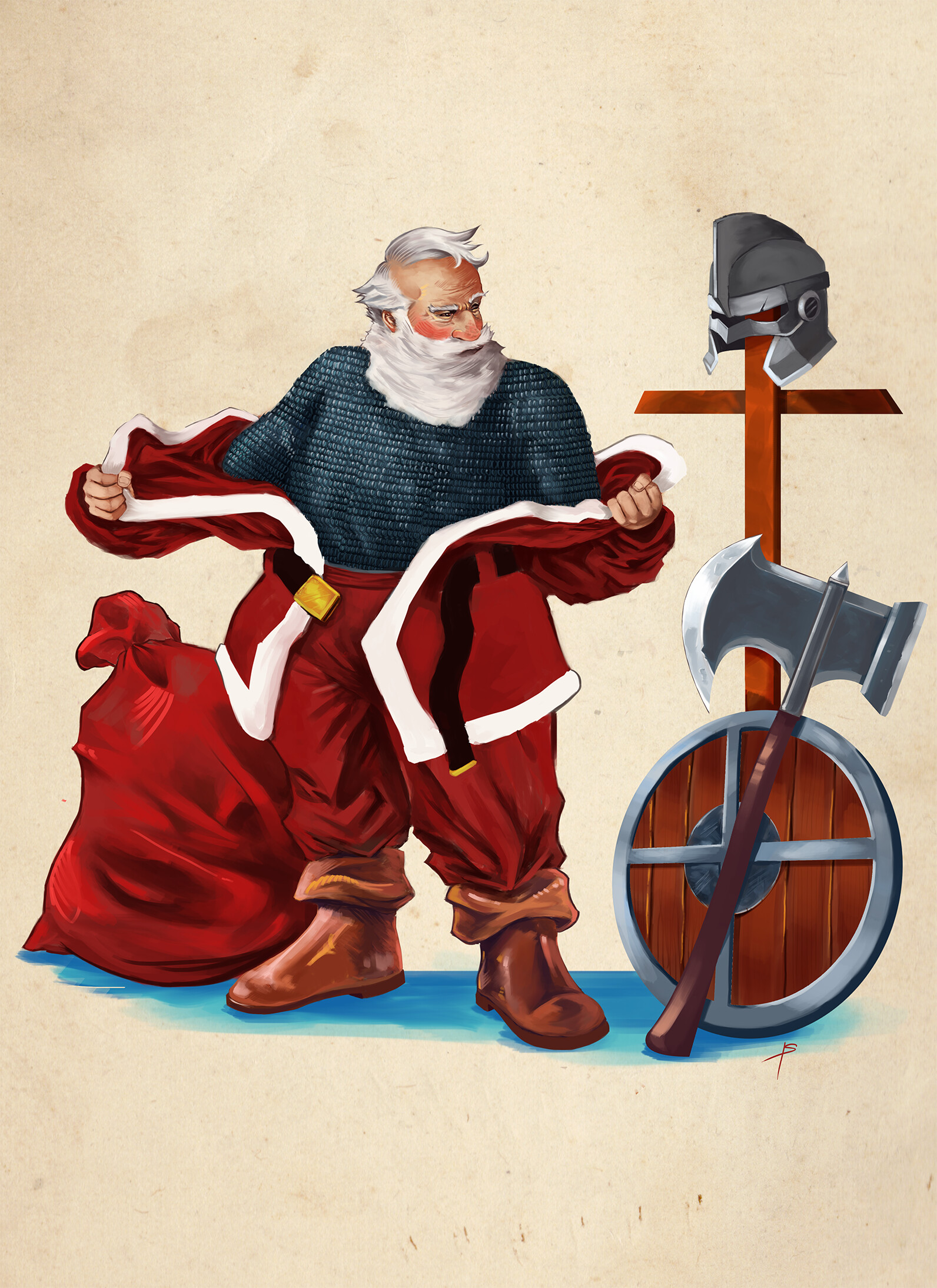 ArtStation - Dwarven Santa