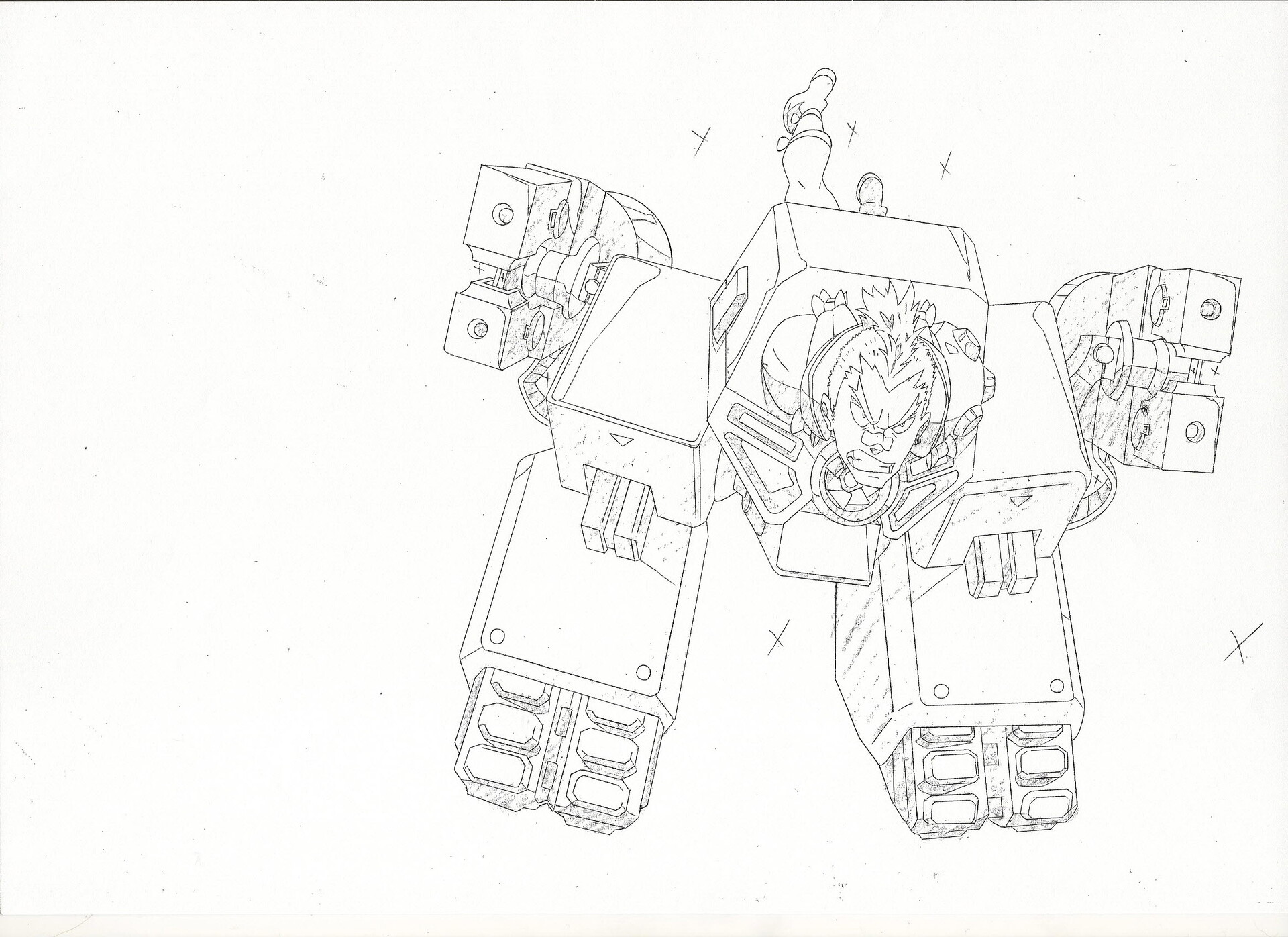 ArtStation - JAPANESE 2D ANIMATION CLEAN UP WITH PENCIL