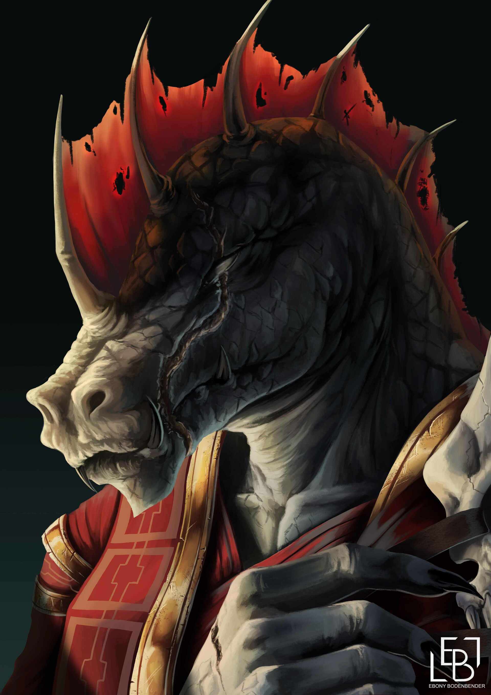 ArtStation - Hazi: The lizardfolk Sorcerer