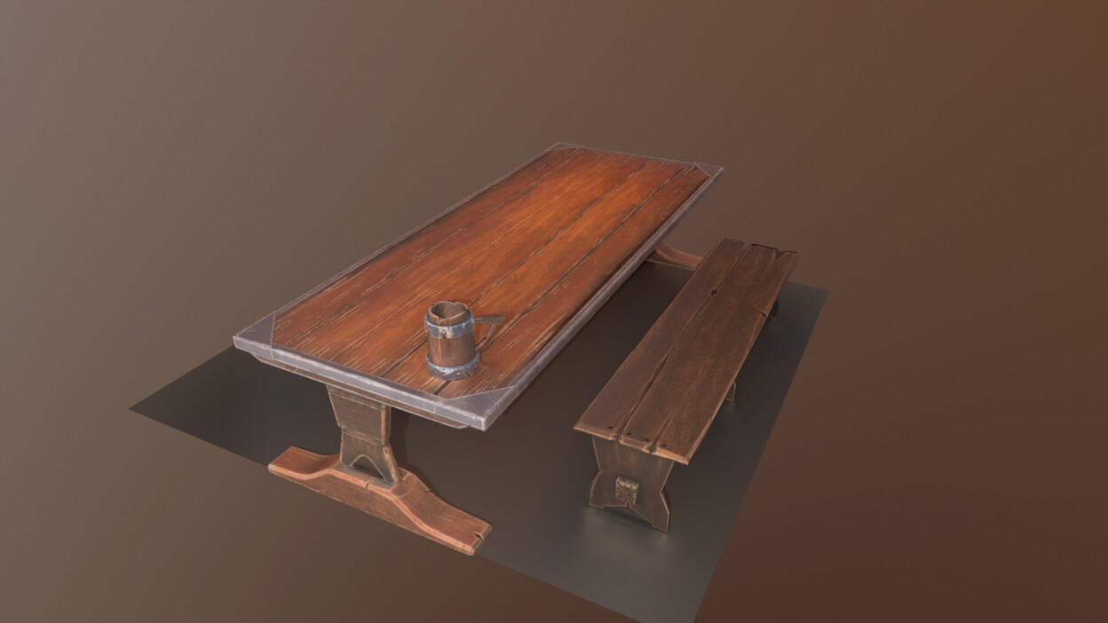 ArtStation - Stylized table