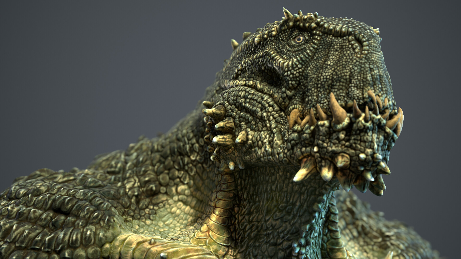 ArtStation - Lizard Dude Bust