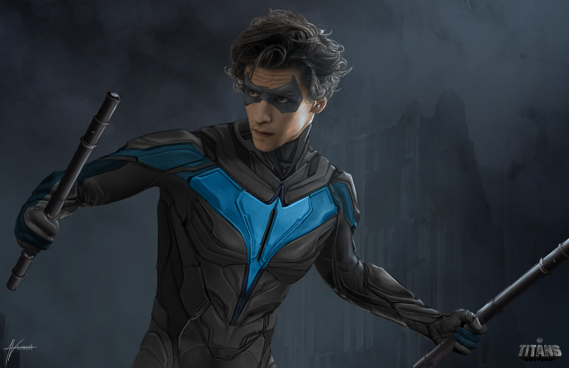 Alan Villanueva - Titans: Nightwing Final Design