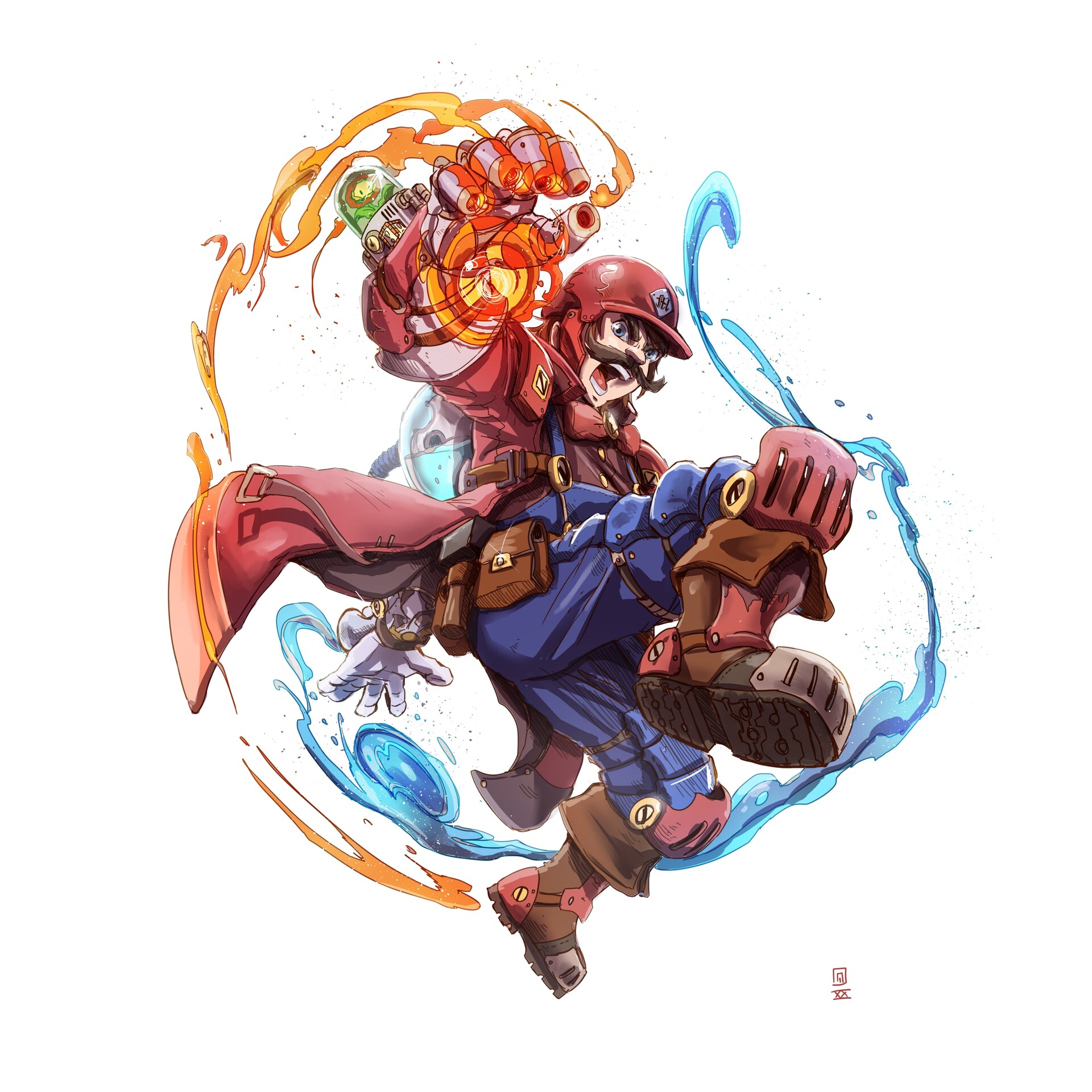 Professional Smash Mango With Fans