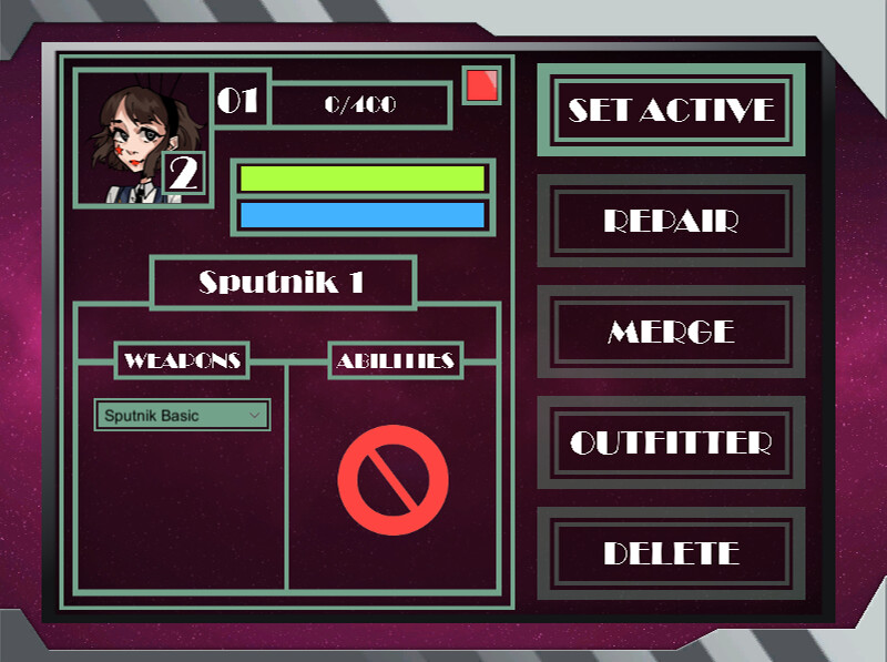 Dennis - Space Gacha Game Menus