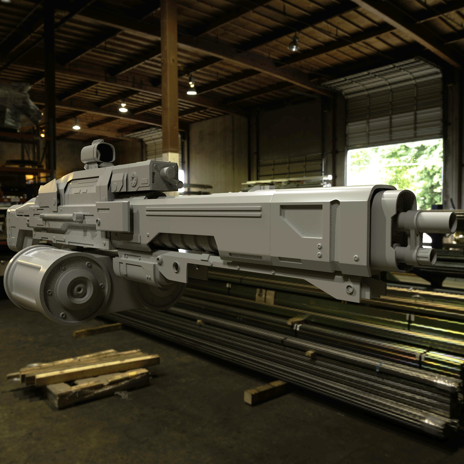 ArtStation - Fire bullet gun