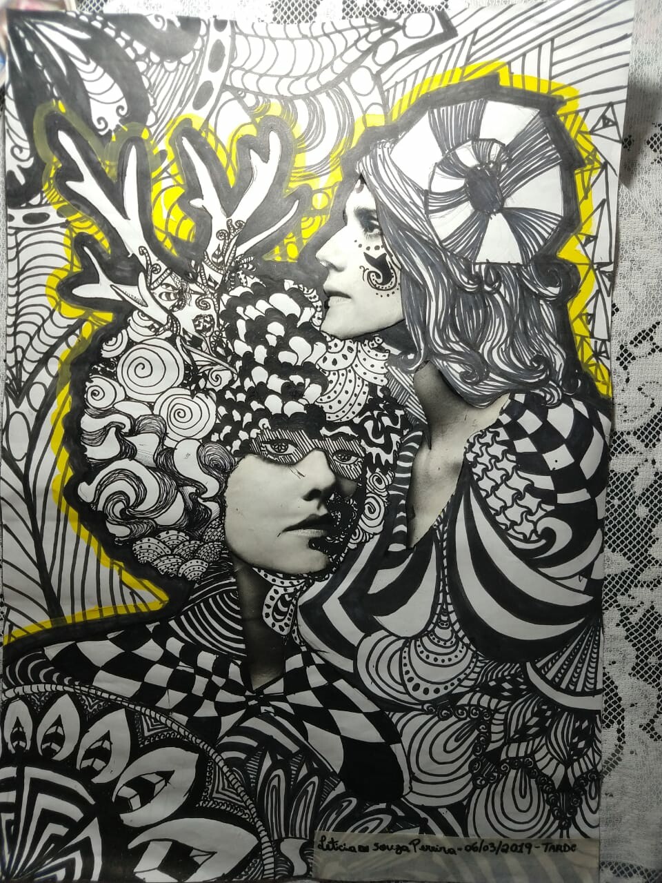 Leticia Souza - zentangle art + collage