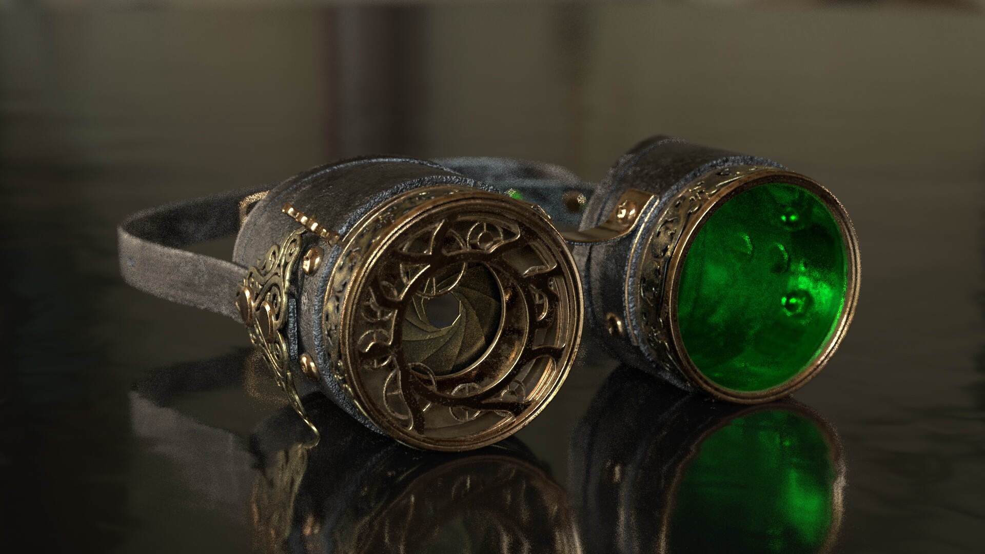ArtStation - Steampunk goggles