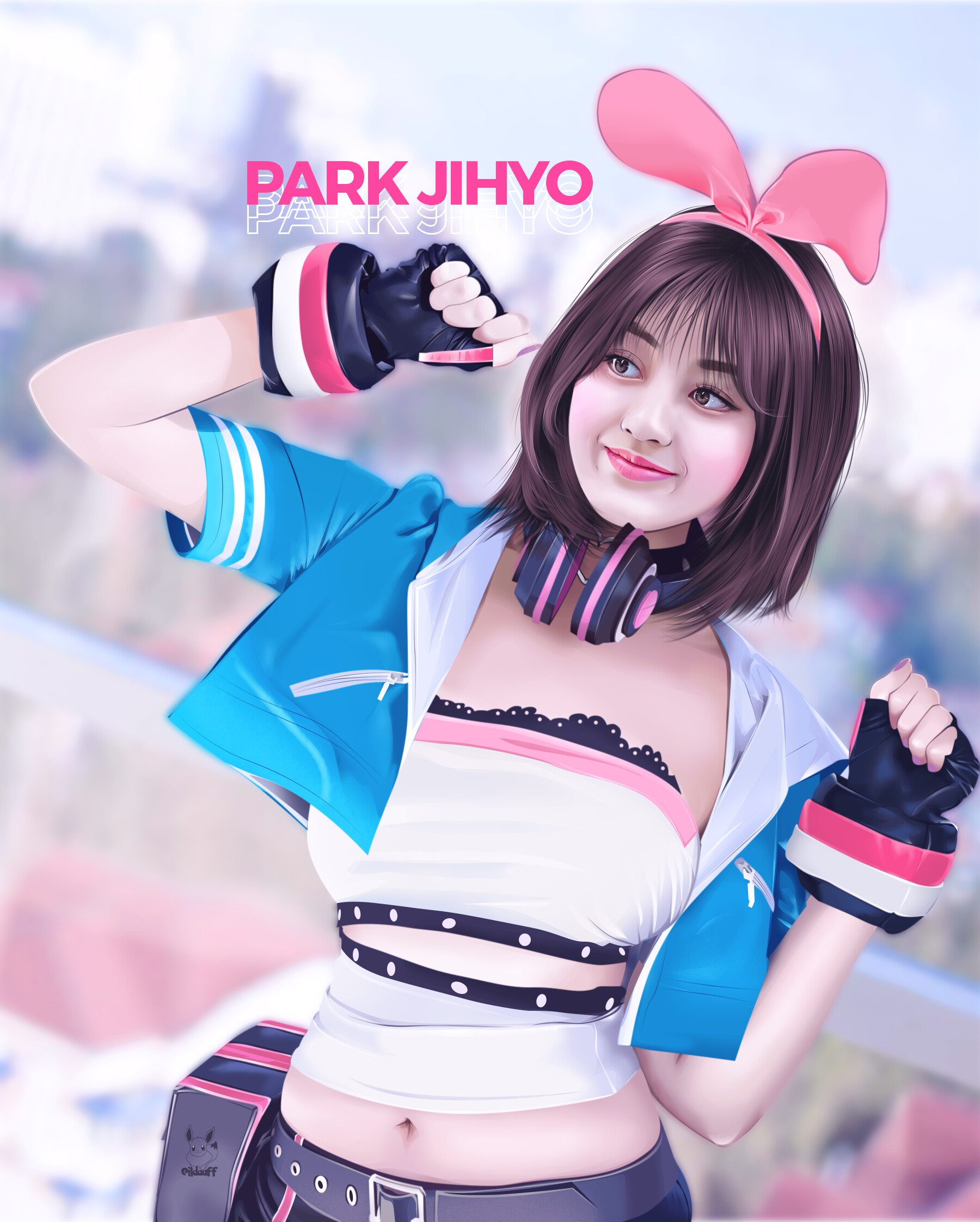 ArtStation - PARK JIHYO (Cosplay Kizuna Ai)