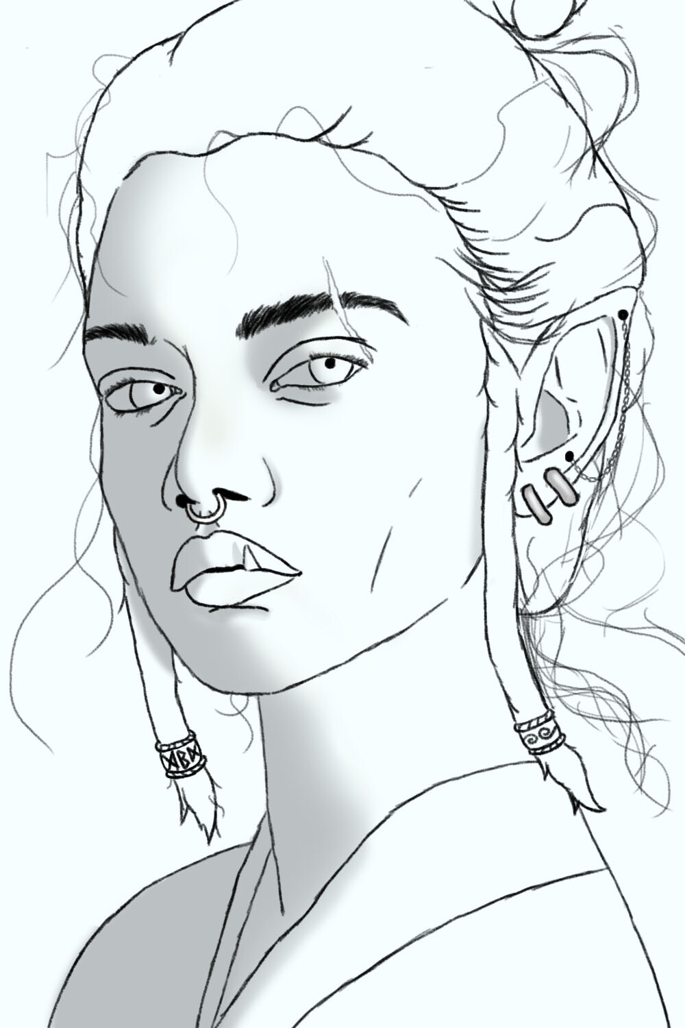 how to draw half orcs