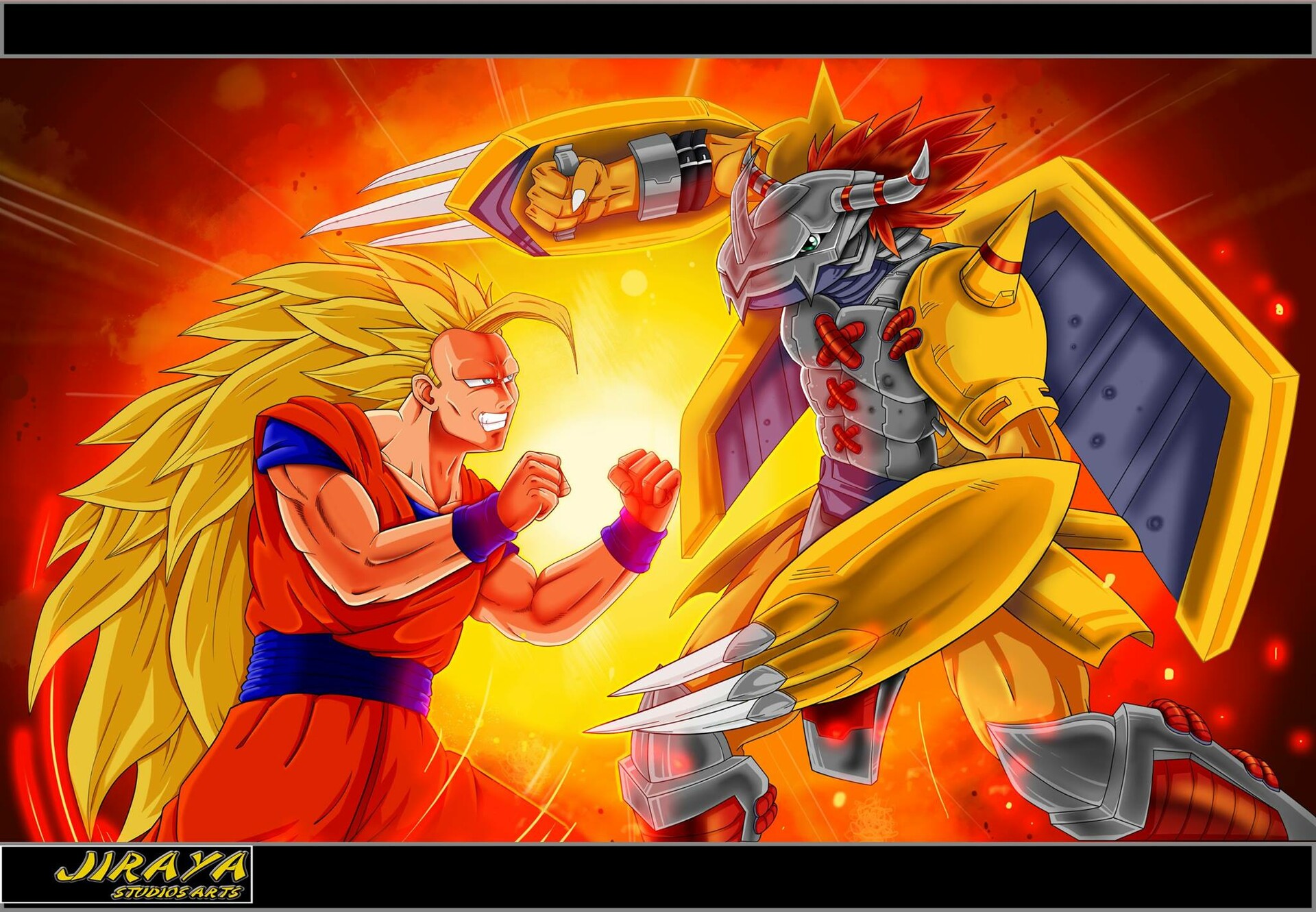 ArtStation - GOKU VS DIGIMON