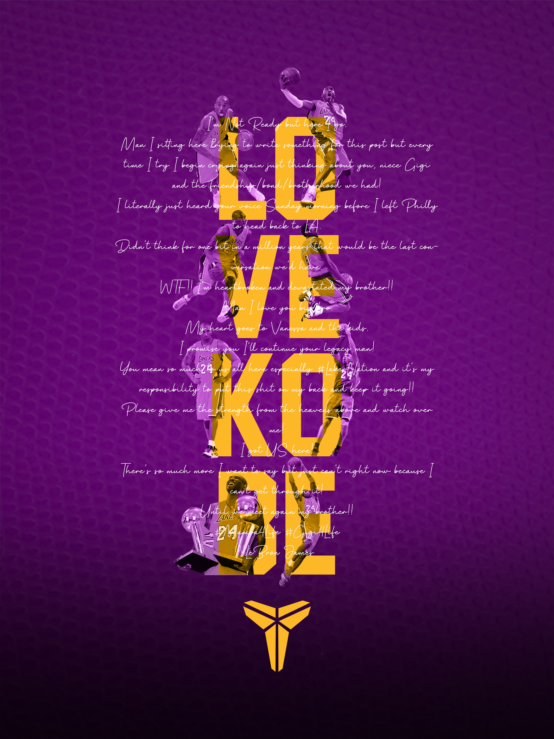 ArtStation - LeBron on Kobe