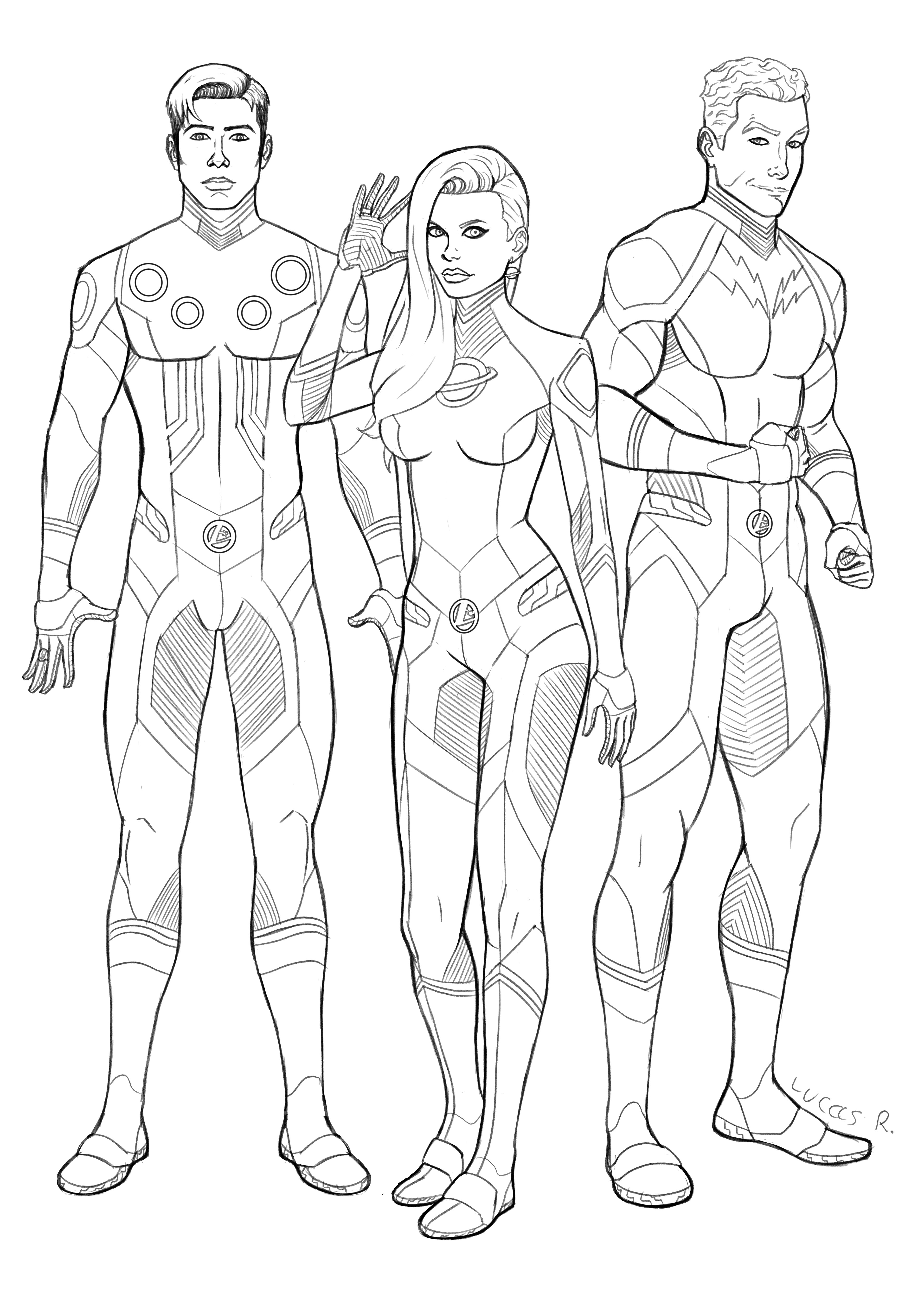 legion of superheros coloring pages