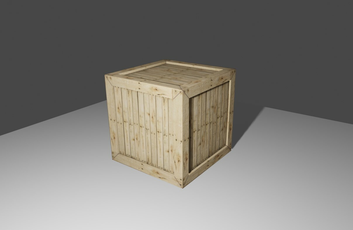 ArtStation - Wood Box - Game Asset