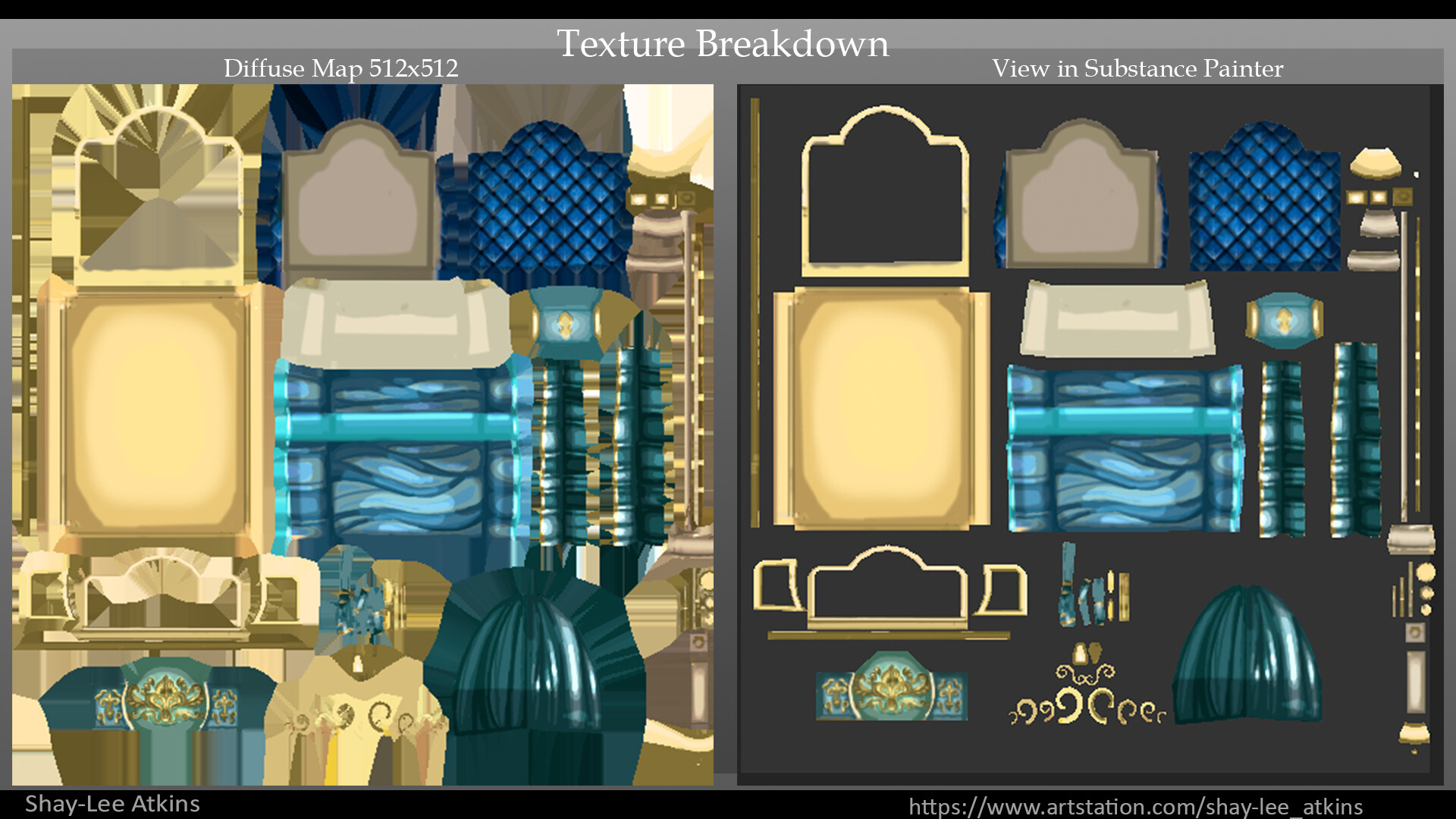 Shay-Lee Atkins - Mighty Kingdom Art Test: Low Poly Princess Bed