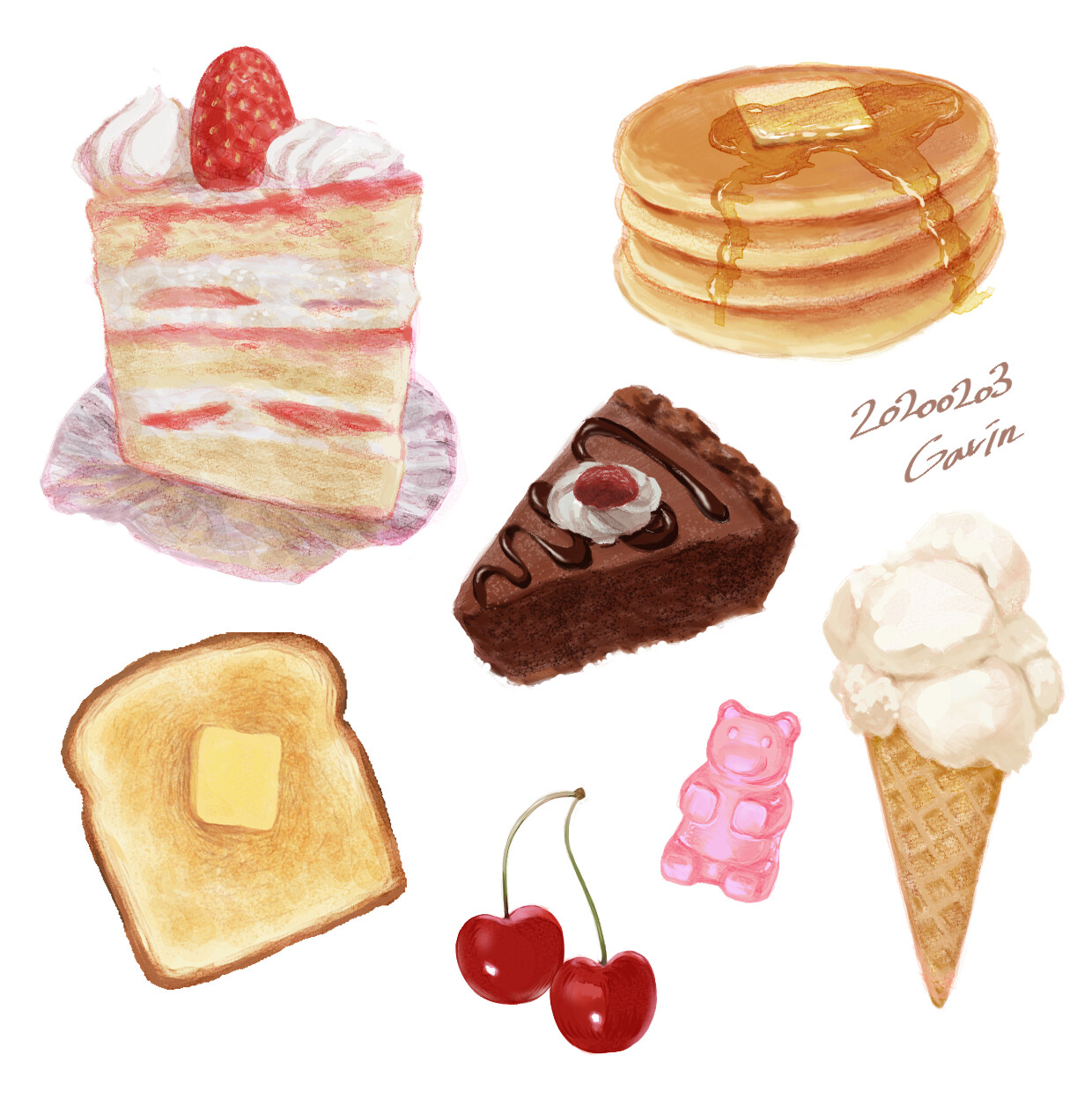 ArtStation - Practice with sweet things!